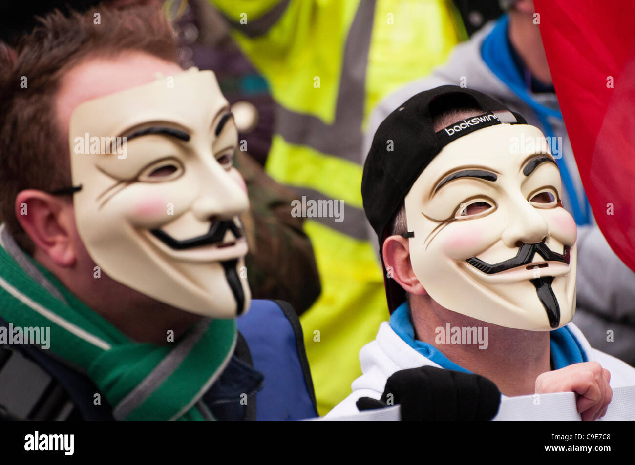 Anonymous mask protests hi-res stock photography and images - Alamy