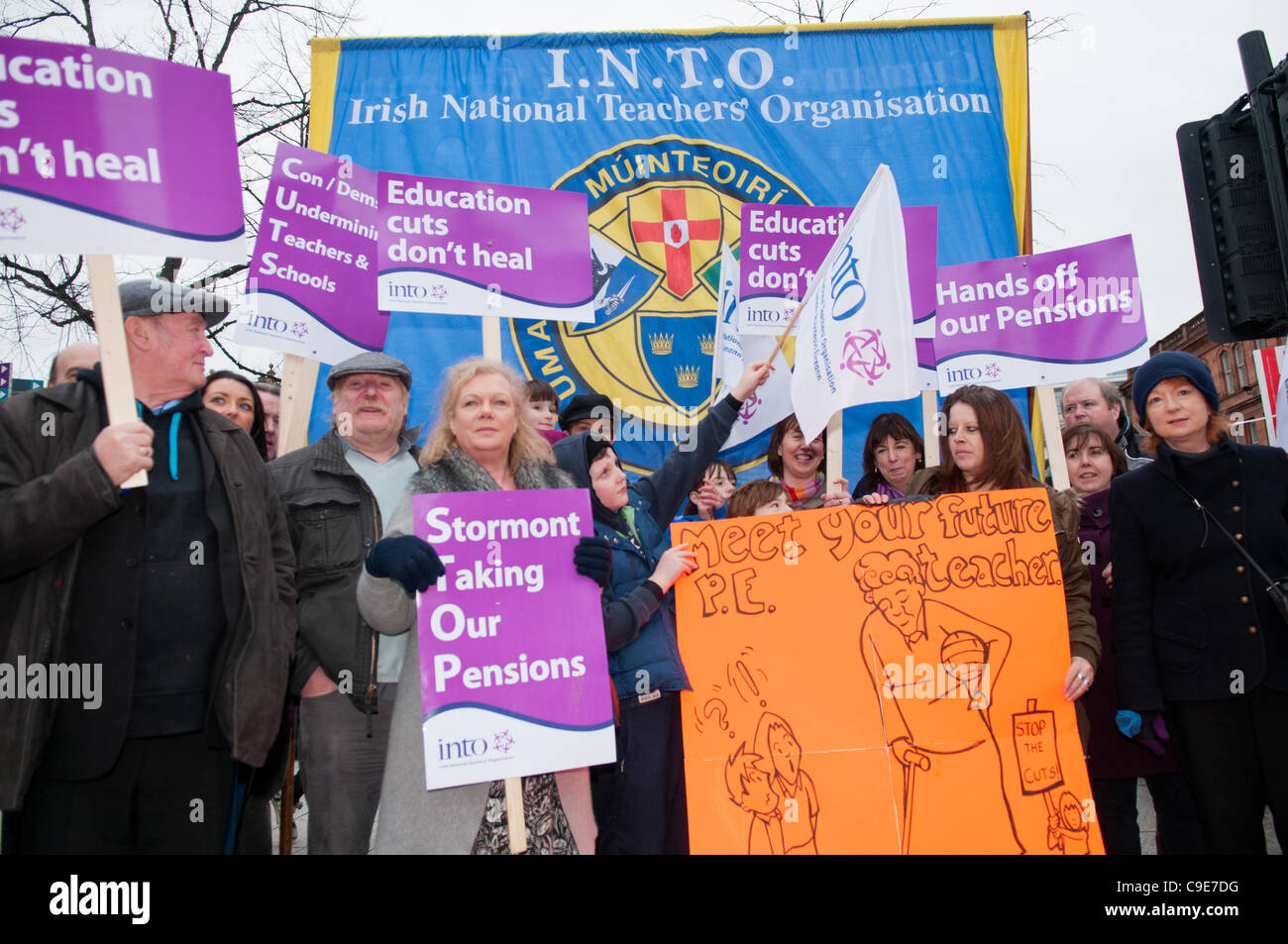 National education union banner hi-res stock photography and images - Alamy