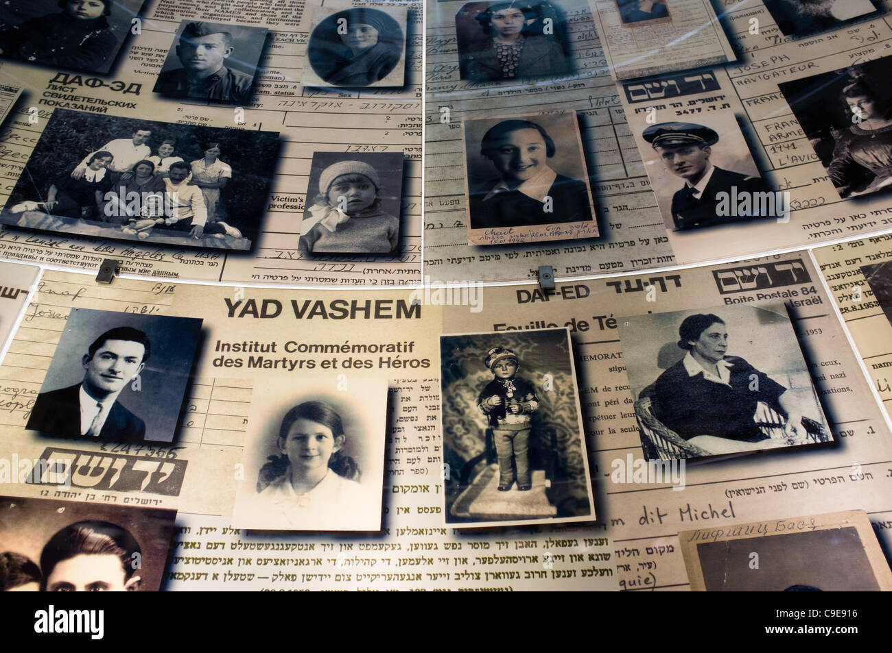 The Hall of Names at Yad Vashem is a memorial to Jews who perished in ...