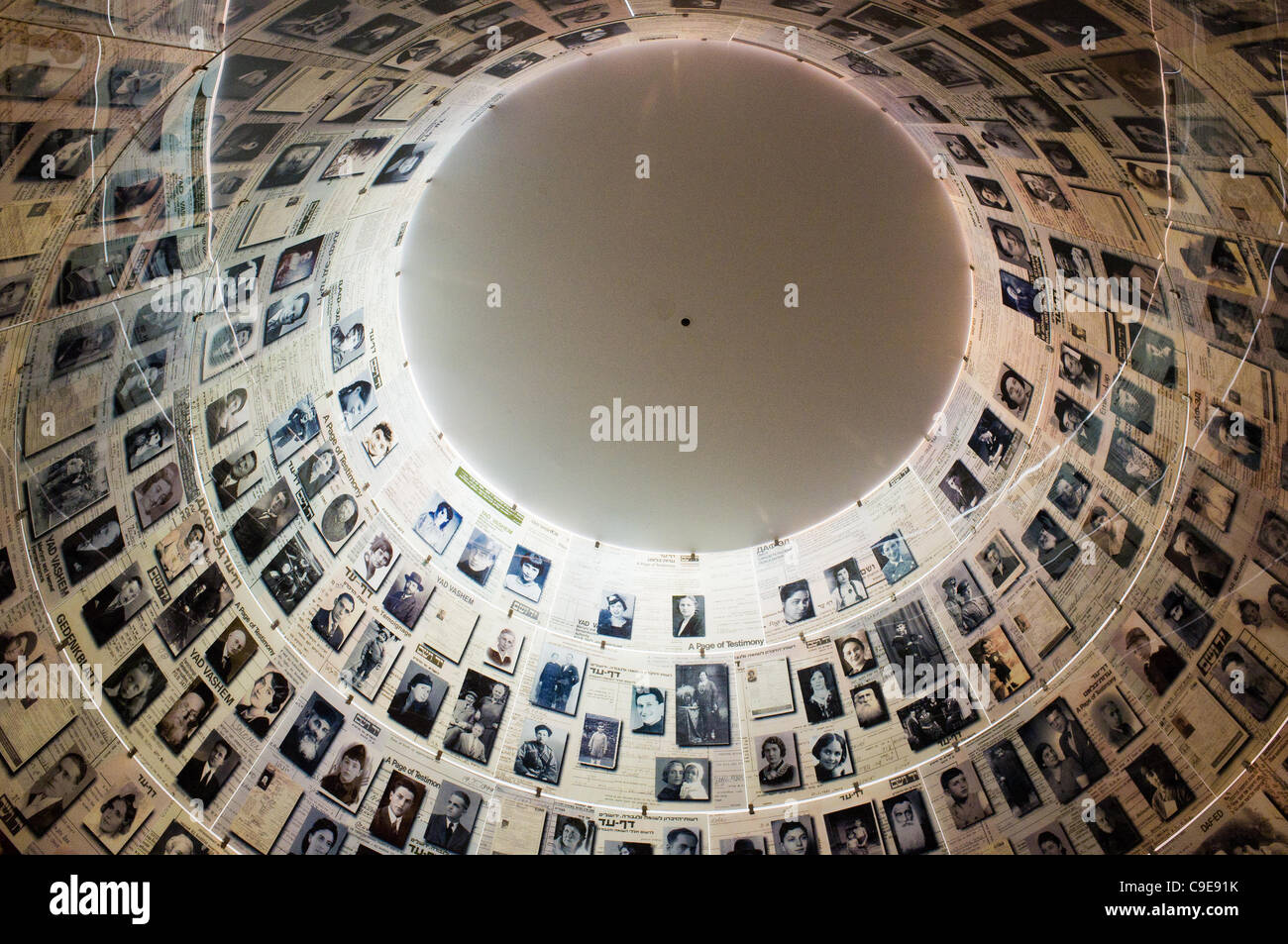 The Hall of Names at Yad Vashem is a memorial to Jews who perished in ...
