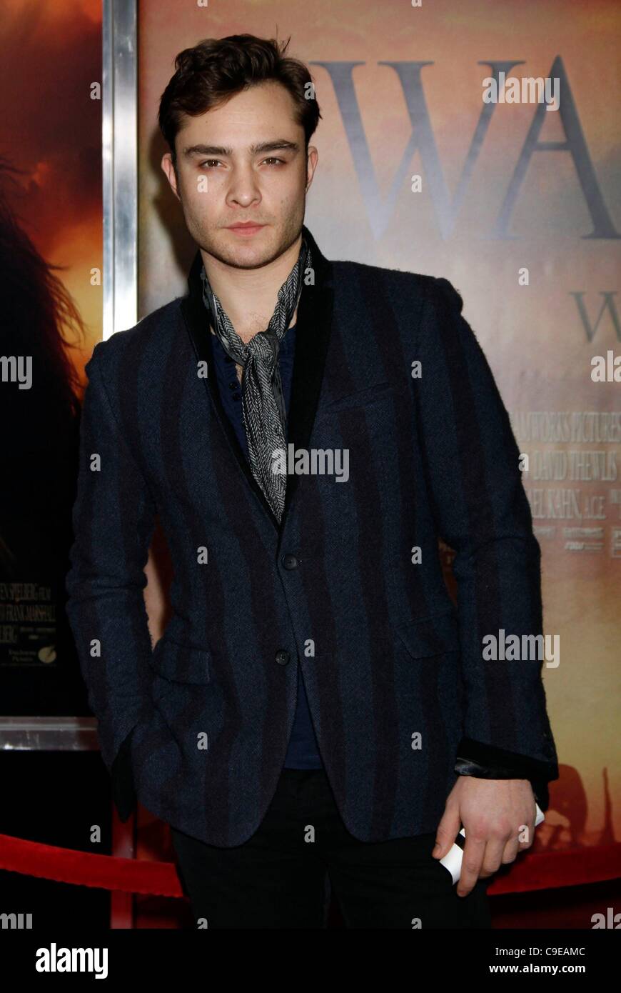 Ed Westwick at arrivals for WAR HORSE Premiere, Avery Fisher Hall at ...