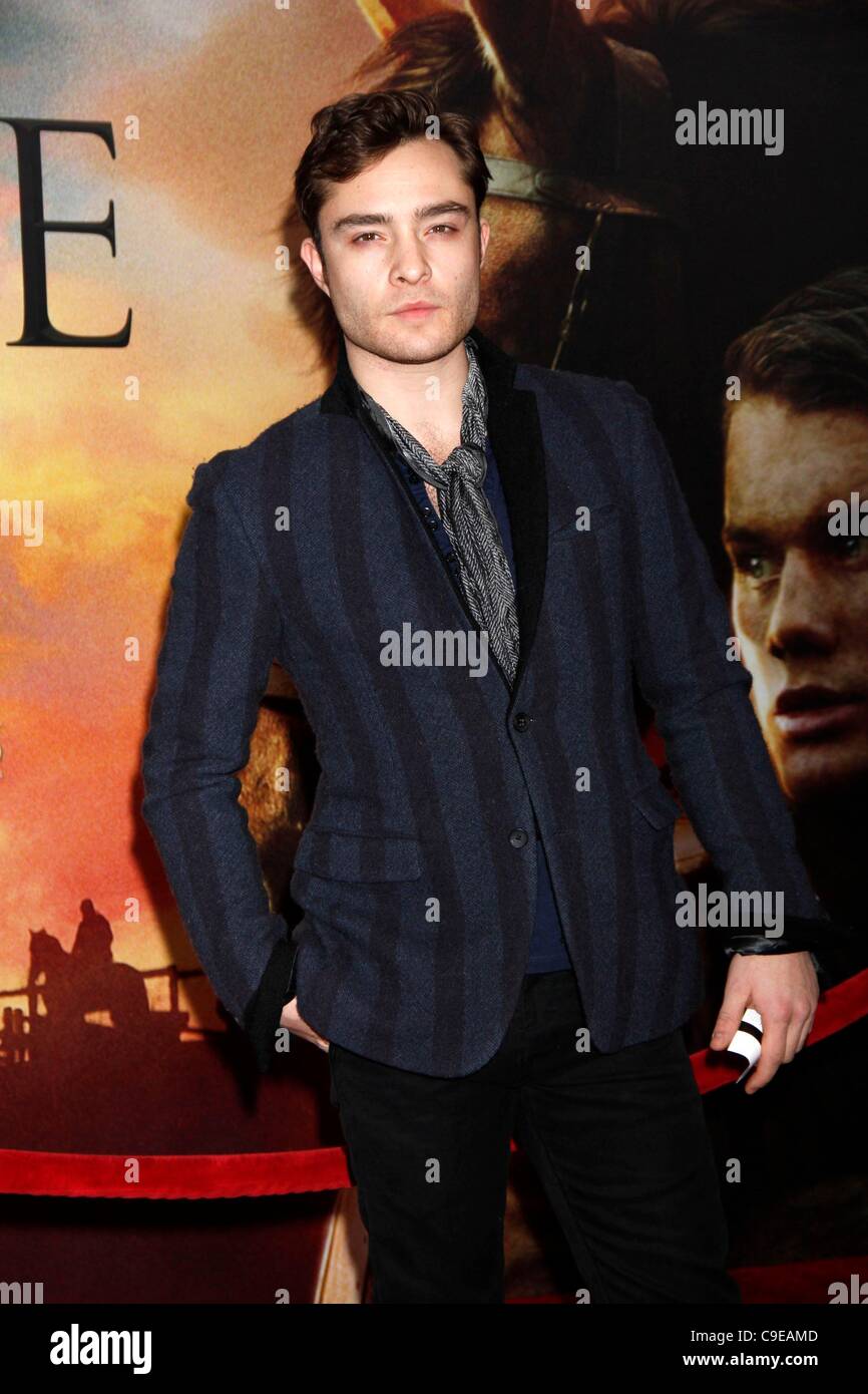 Ed Westwick at arrivals for WAR HORSE Premiere, Avery Fisher Hall at ...