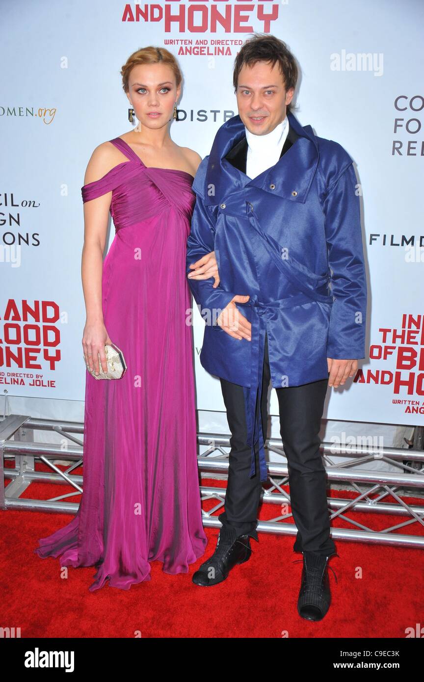 Alma Tervic, Goran Jevtic at arrivals for IN THE LAND OF BLOOD AND ...