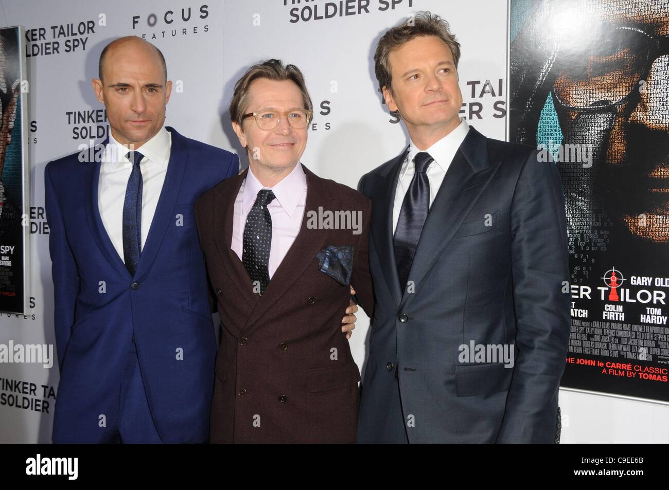 Mark Strong, Gary Oldman,Colin Firth at arrivals for TINKER, TAILOR ...