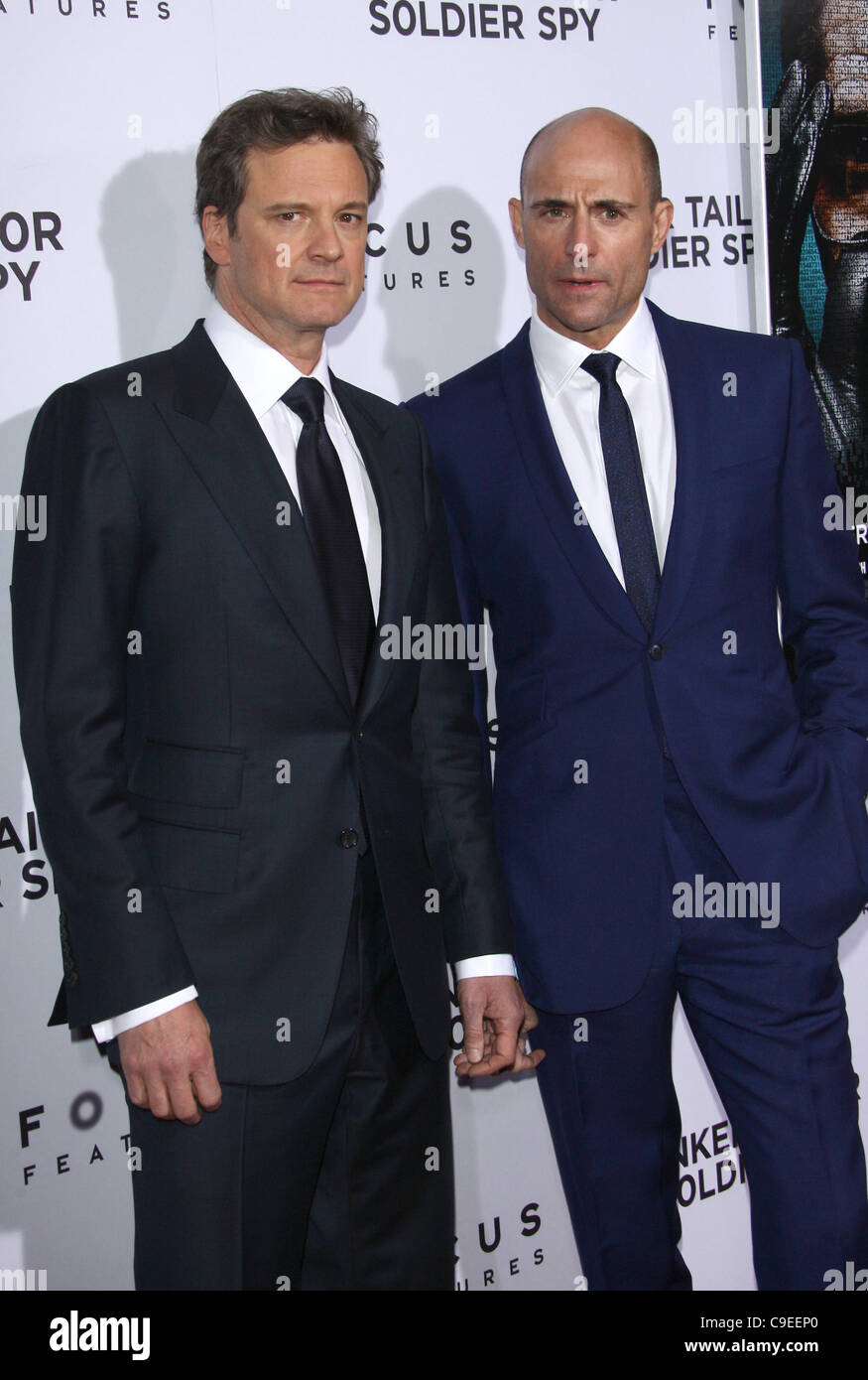 COLIN FIRTH & MARK STRONG TINKER TAILOR SOLDIER SPY. LOS ANGELES ...