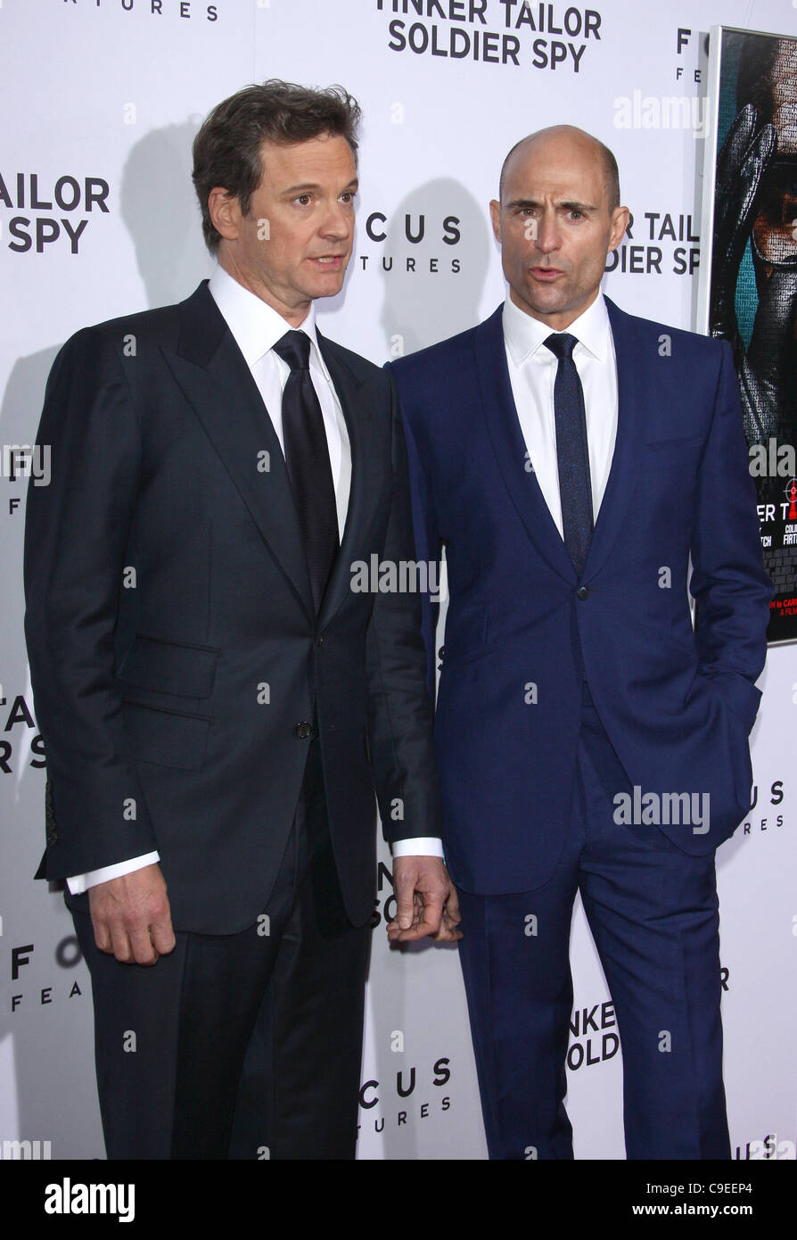 COLIN FIRTH & MARK STRONG TINKER TAILOR SOLDIER SPY. LOS ANGELES ...
