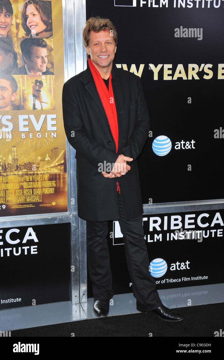 Jon Bon Jovi at arrivals for NEW YEAR'S EVE Tribeca Film Institute ...