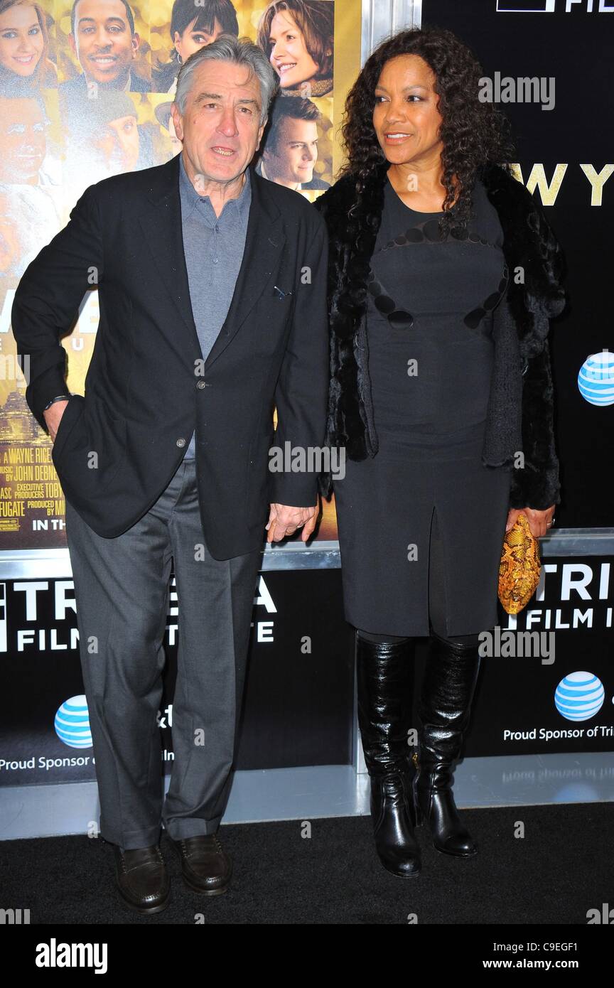 Robert De Niro, Grace Hightower at arrivals for NEW YEAR'S EVE Tribeca ...