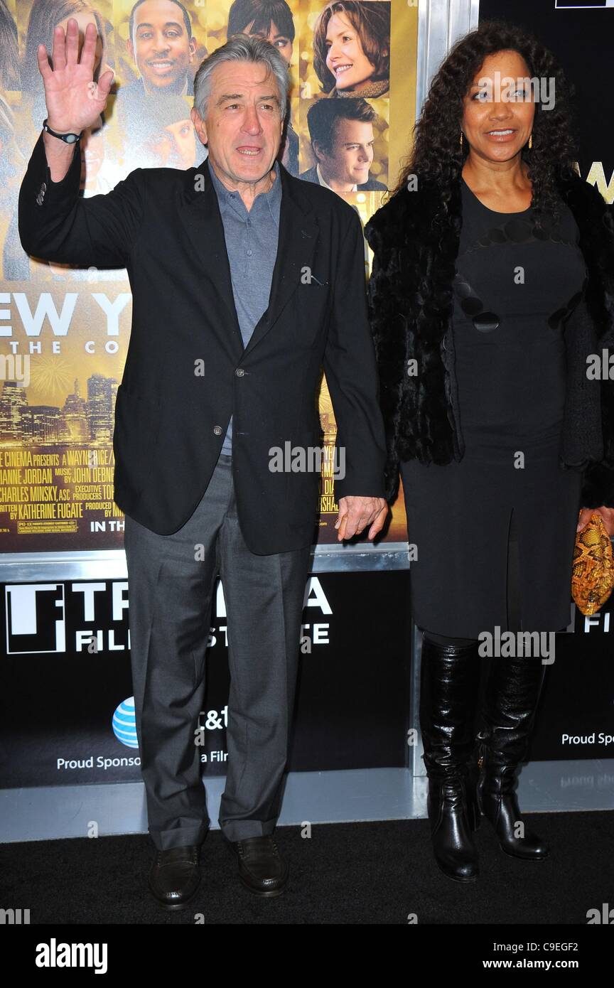 Robert De Niro, Grace Hightower at arrivals for NEW YEAR'S EVE Tribeca ...