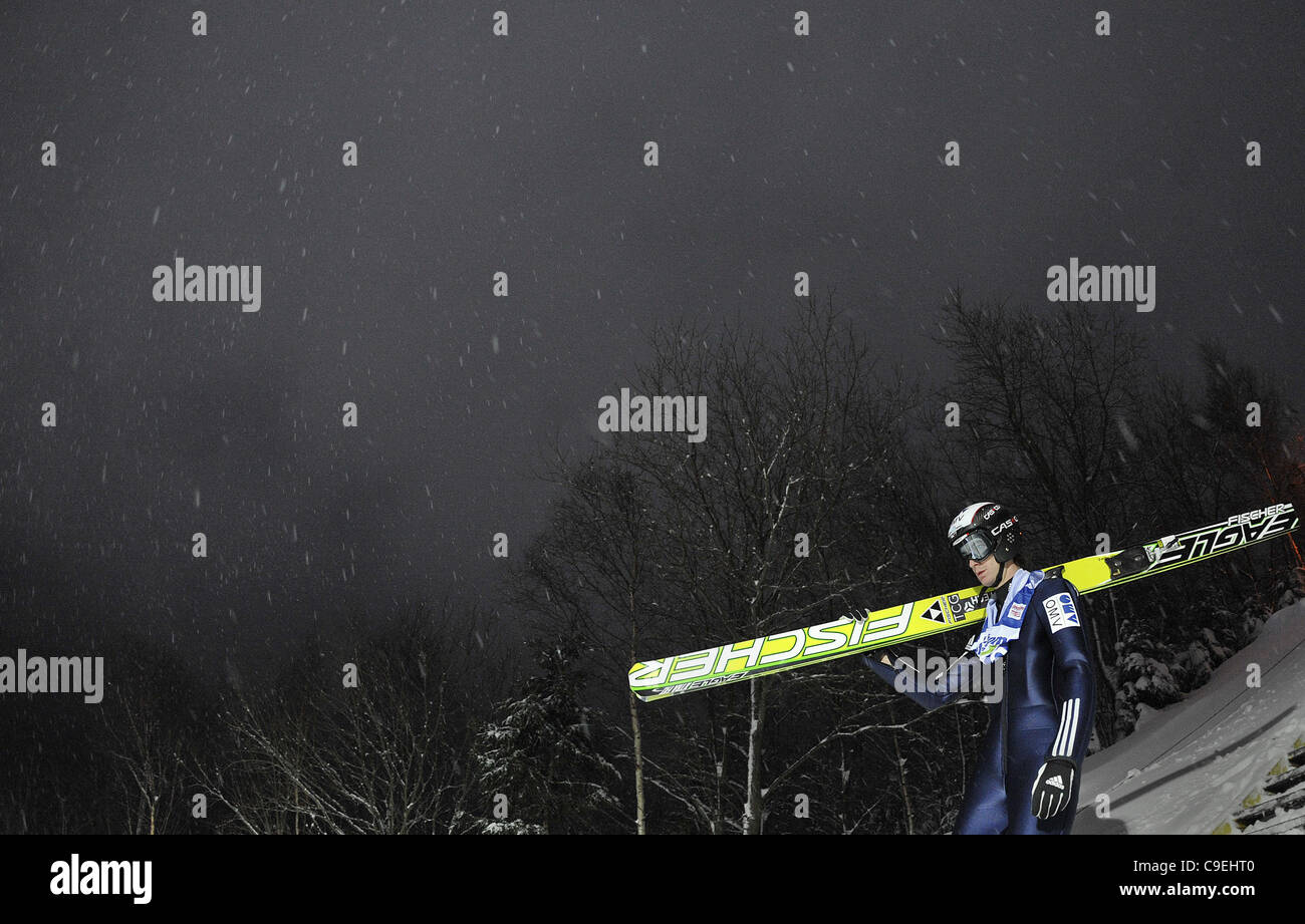 Czech jumper Lukas Hlava during official training for World Cup ...
