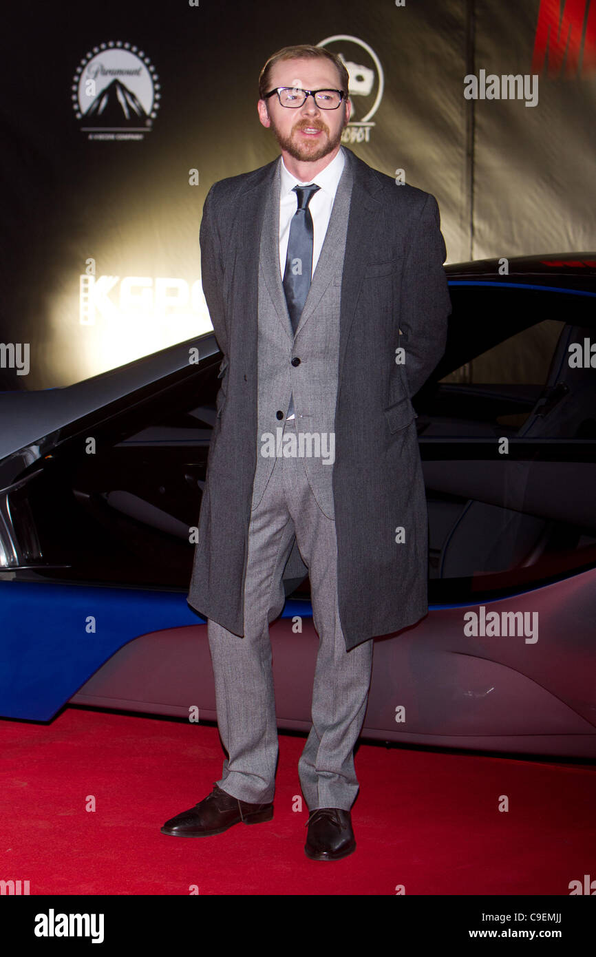 08.12.2011. Moscow. Russia. "Mission: Impossible – Ghost Protocol" film ...