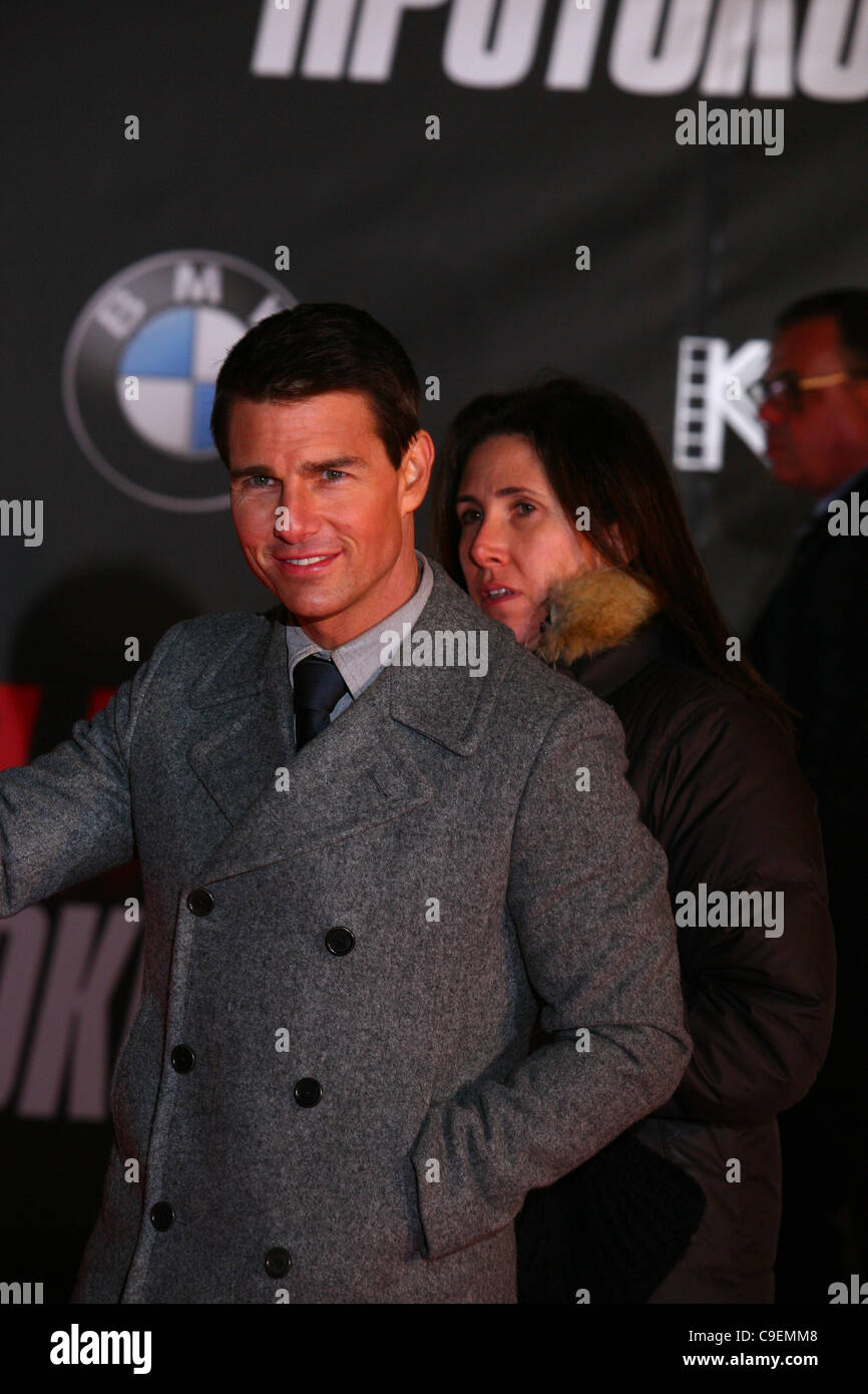 08.12.2011. Moscow. Russia. "Mission: Impossible – Ghost Protocol" film ...