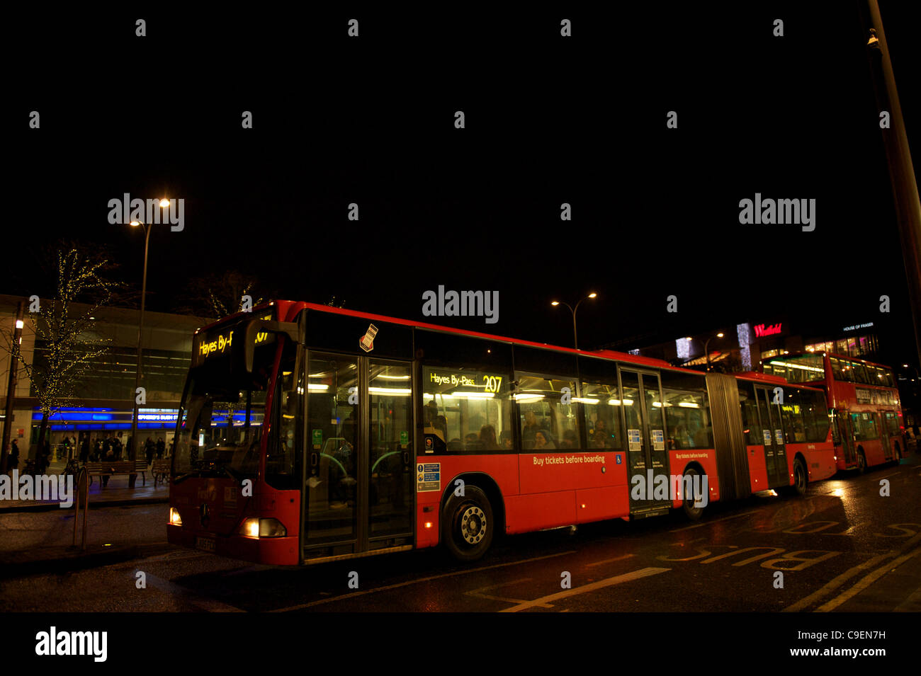 Final days of the bendy Bus: A route 207 bendy bus is seen on 8th ...