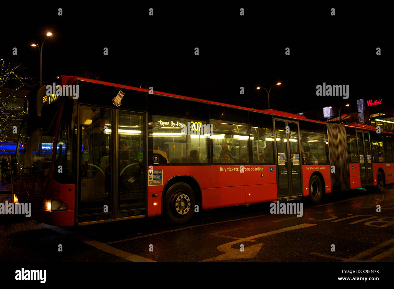 Final days of the bendy Bus: A route 207 bendy bus is seen on 8th ...