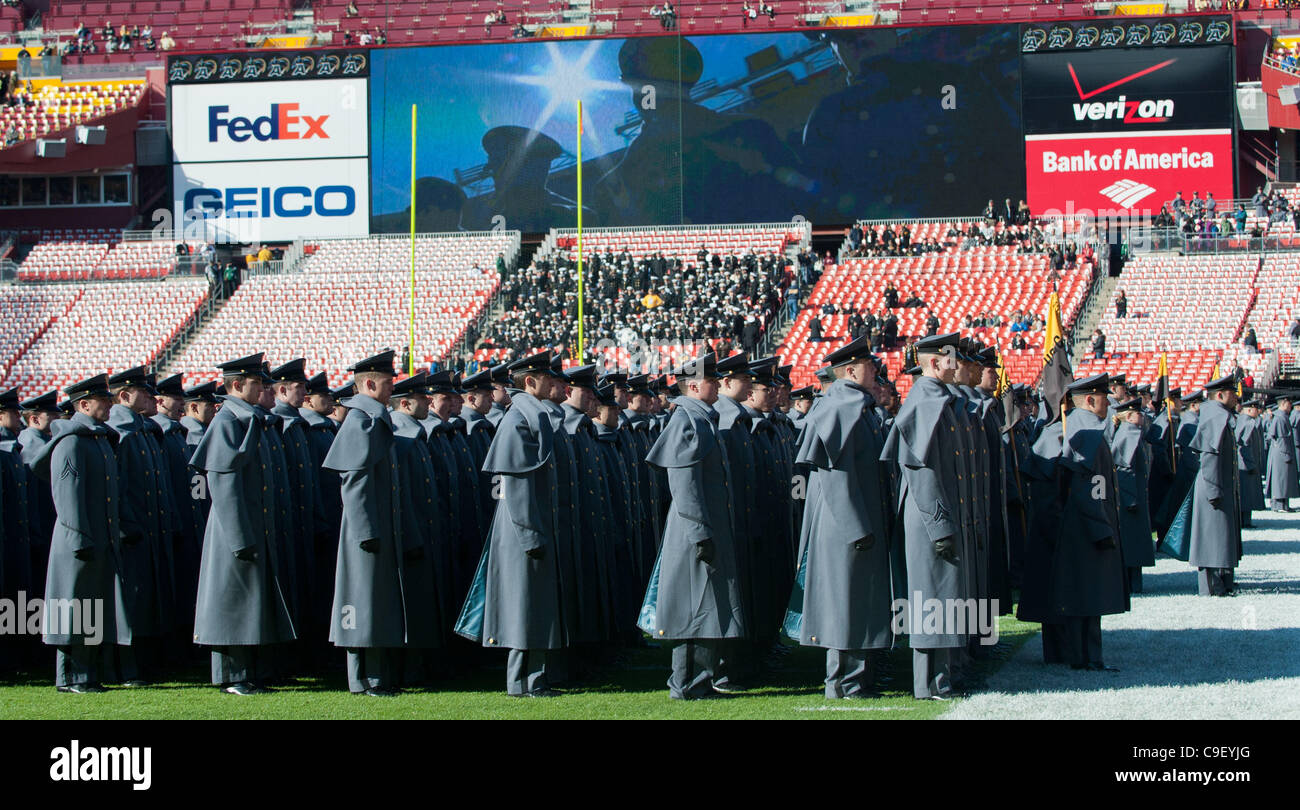 The Corps of Cadets from the United States Military Academy march on to ...