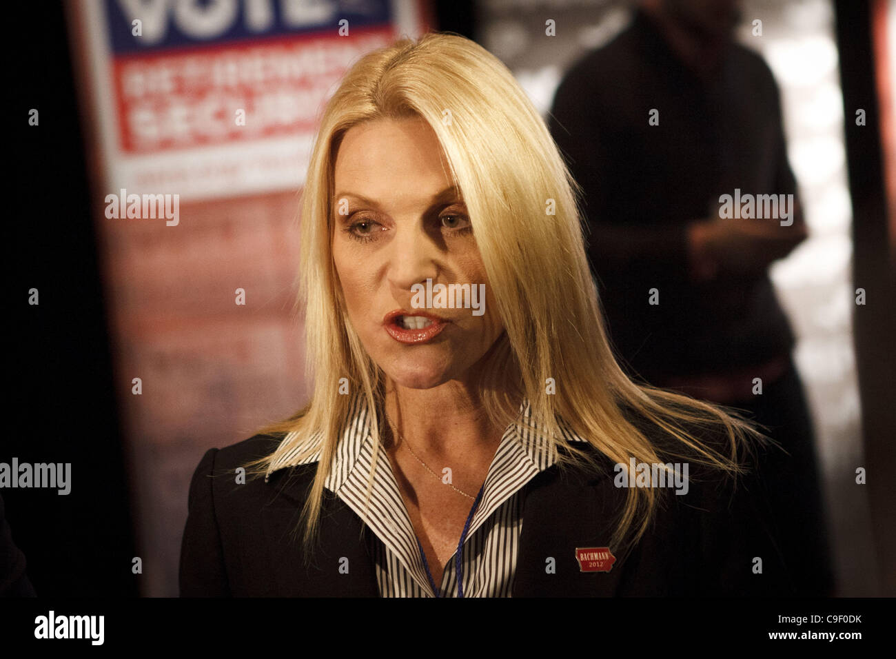 Dec. 10, 2011 - Des Moines, Iowa, U.S. - ALICE STEWART, spokeswoman for ...