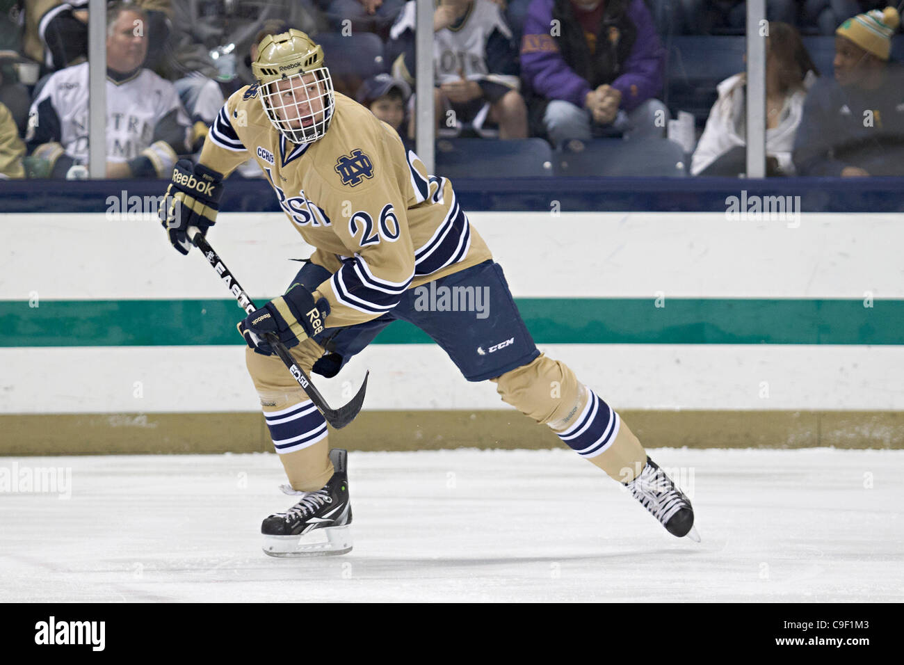 Dec. 10, 2011 - South Bend, Indiana, U.S - Notre Dame left wing Nick ...
