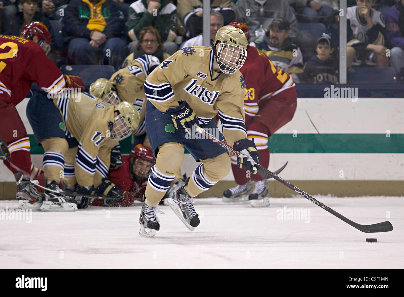 Dec. 10, 2011 - South Bend, Indiana, U.S - Notre Dame center Riley ...