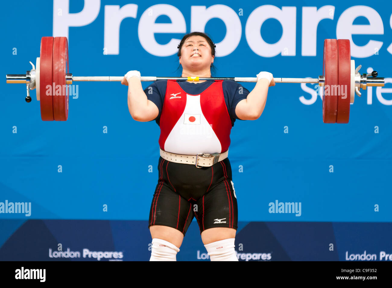 Fumiko JONAI of Japan winning the Group B, Women's +75kg, London ...