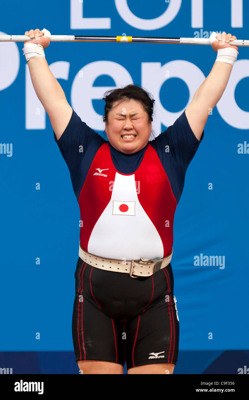 Fumiko JONAI of Japan winning the Group B, Women's +75kg, London ...