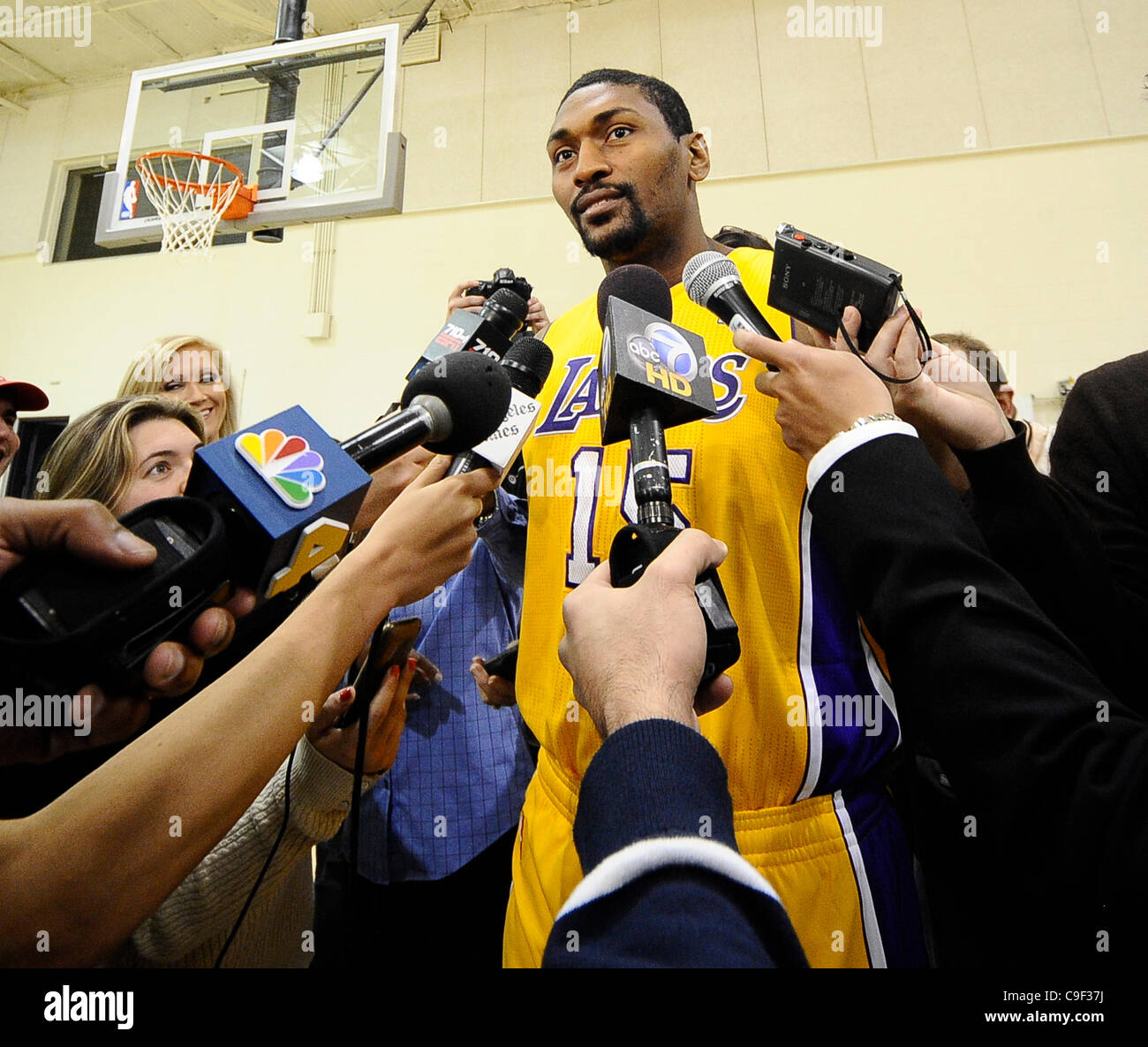 Dec 11,2011 - El Segundo, California, USA. Laker Metta World Peace ...