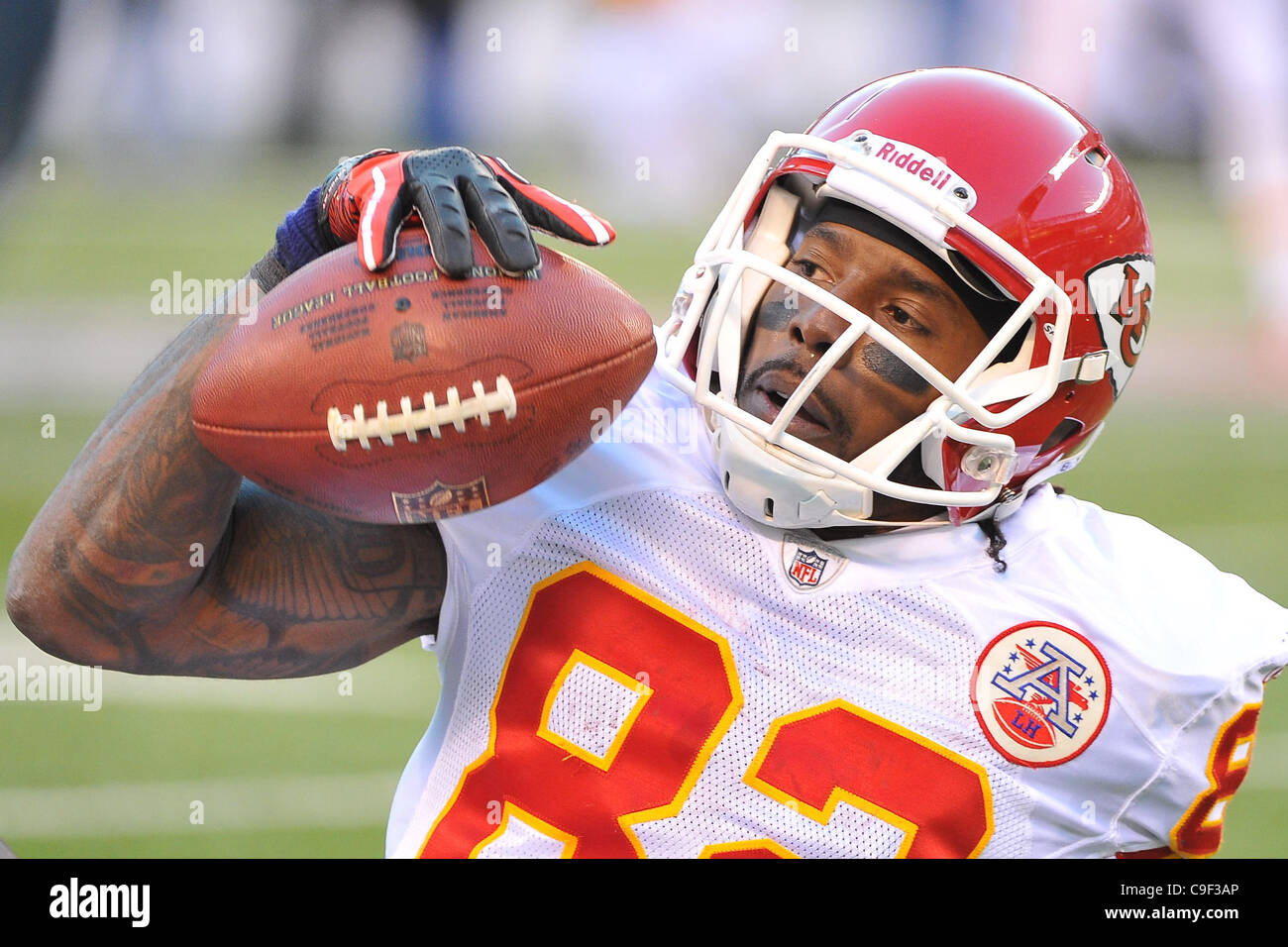 Dec. 11, 2011 - East Rutherford, New Jersey, U.S - Kansas City Chiefs wide receiver Dwayne Bowe ...