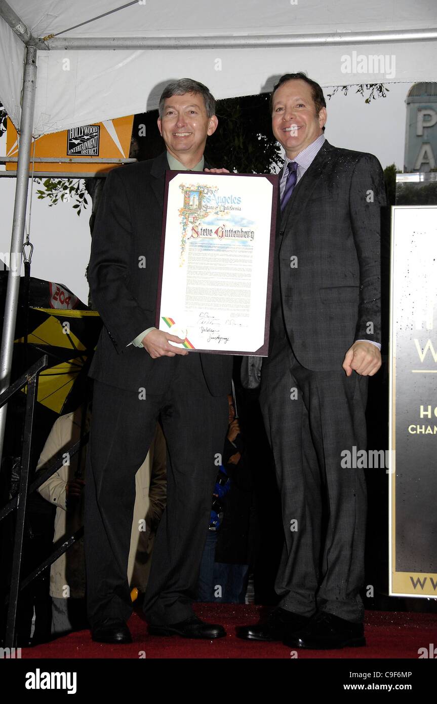 Leron Gubler, Steve Guttenberg at the induction ceremony for Star on ...
