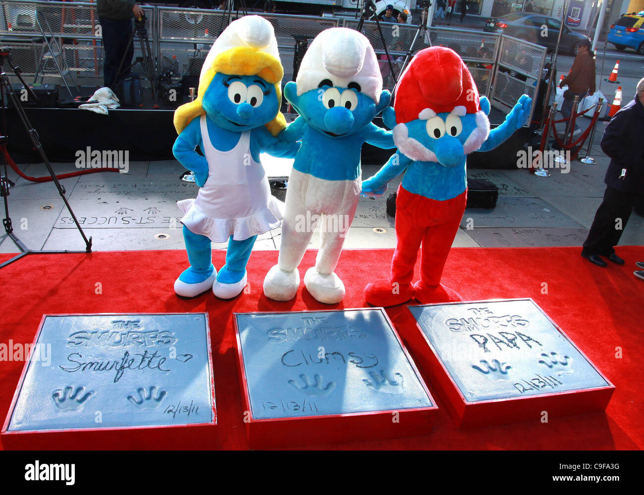 Smurfs hand hi-res stock photography and images - Alamy
