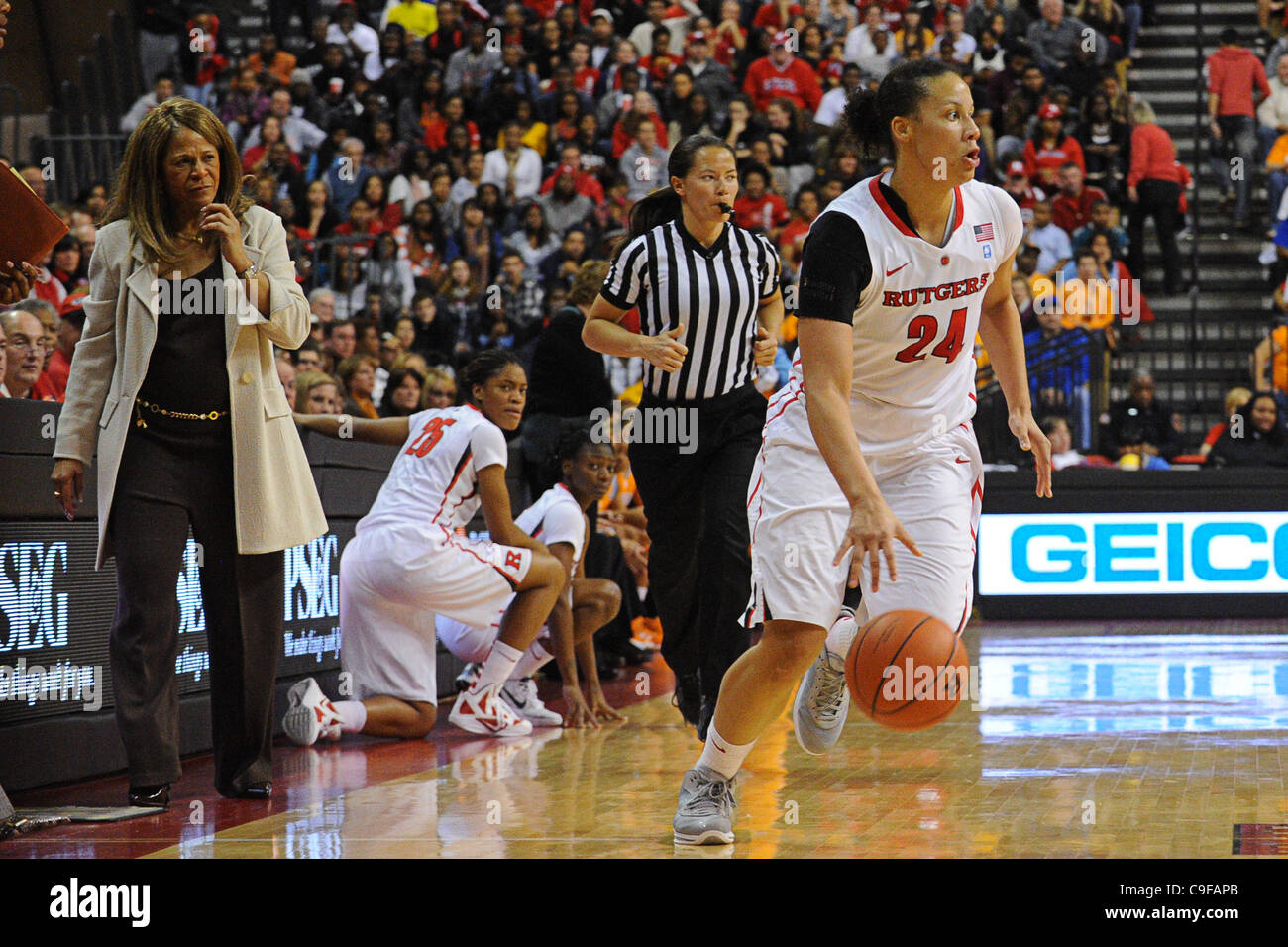 Rutgers scarlet knights head coach c vivian stringer hi-res stock ...