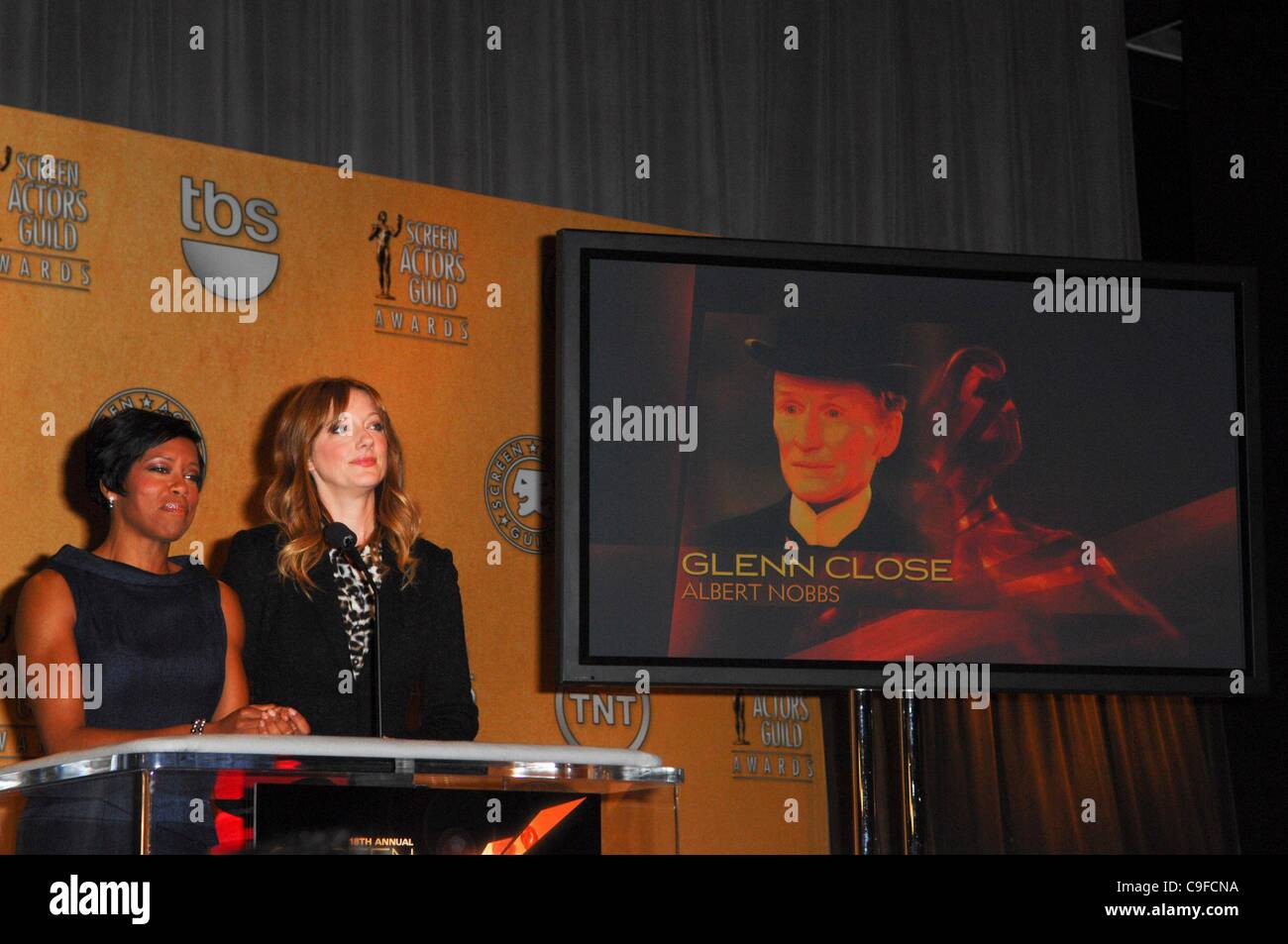 Regina King, Judy Greer at the press conference for 18th Annual Screen ...