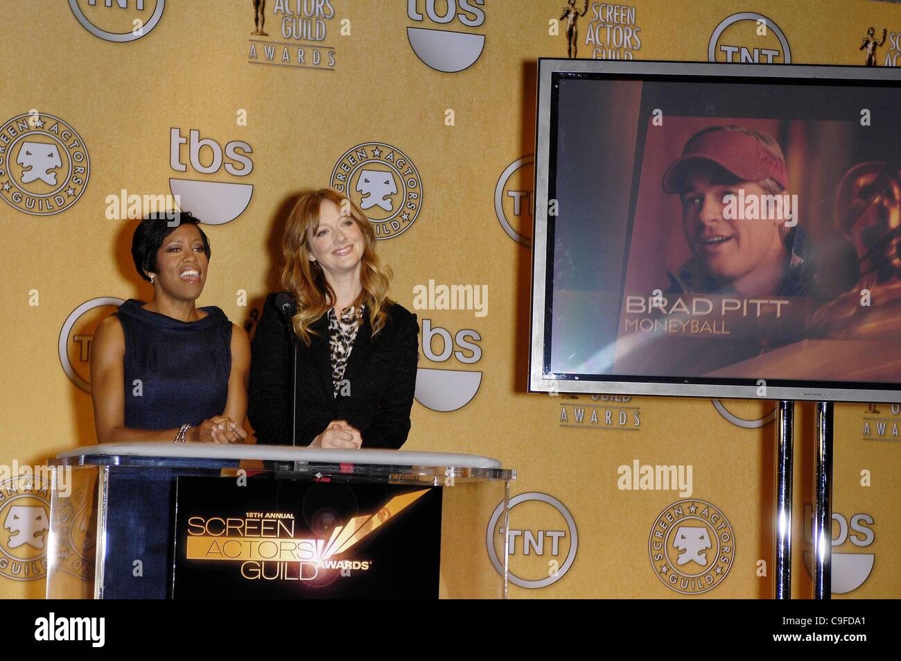 Regina King, Judy Greer at the press conference for 18th Annual Screen ...