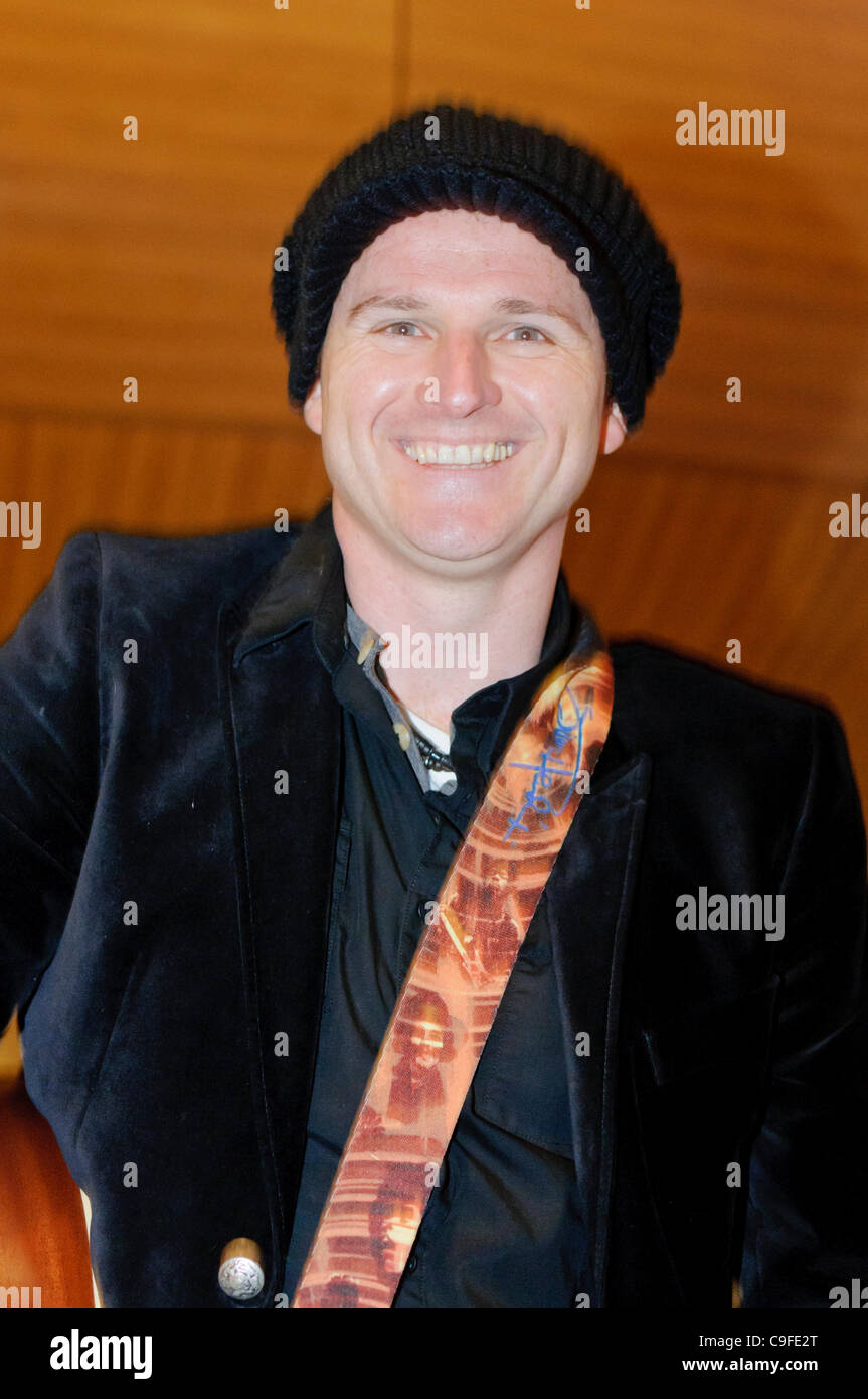Belfast, 14/12/2011: Ciaran Gribbin, lead singer with the Austrialian ...