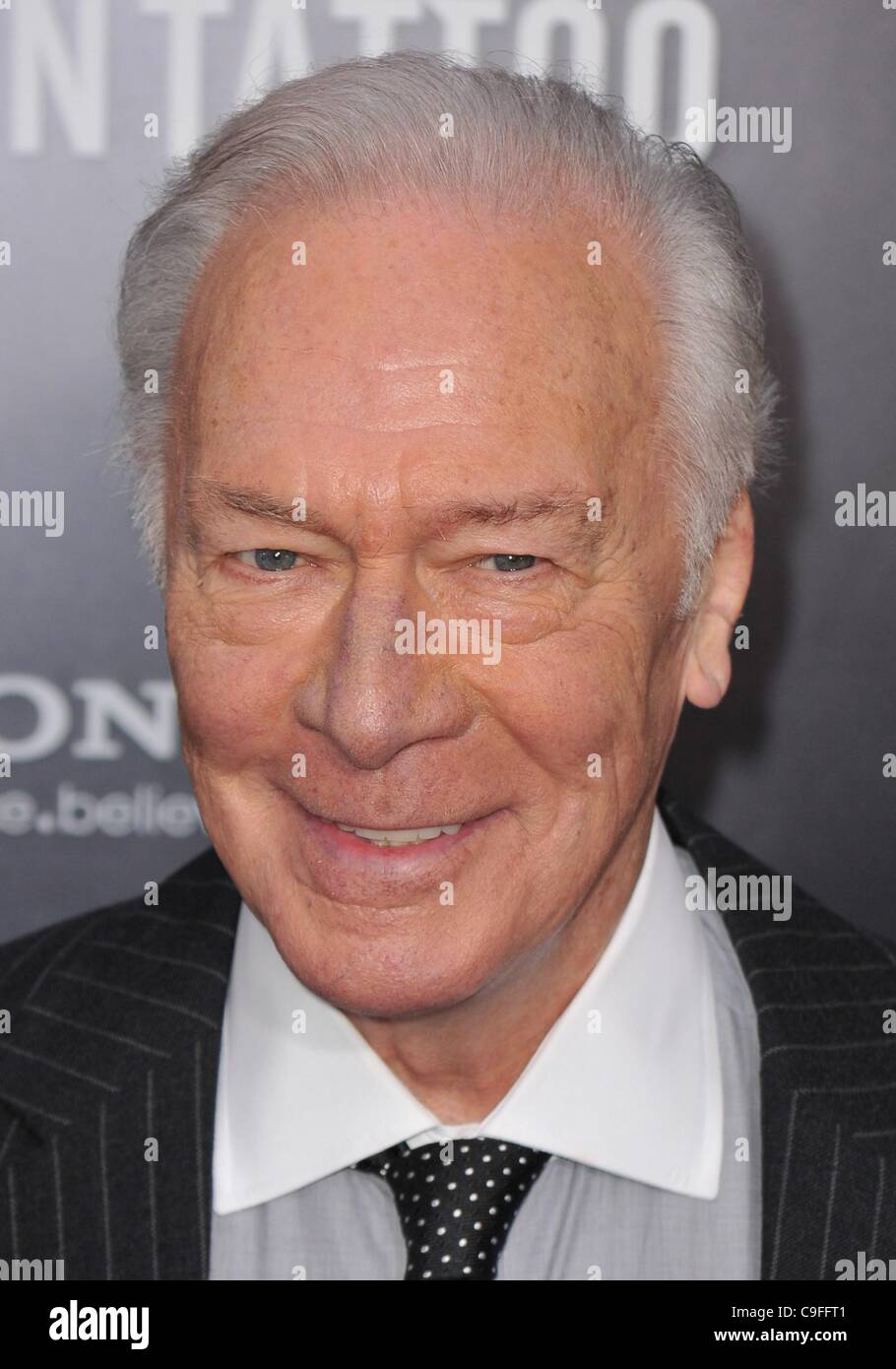 Christopher Plummer at arrivals for THE GIRL WITH THE DRAGON TATTOO ...