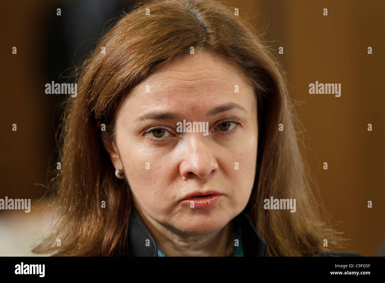 Russian Economic Development Minister Elvira Nabiullina pictured at the ...