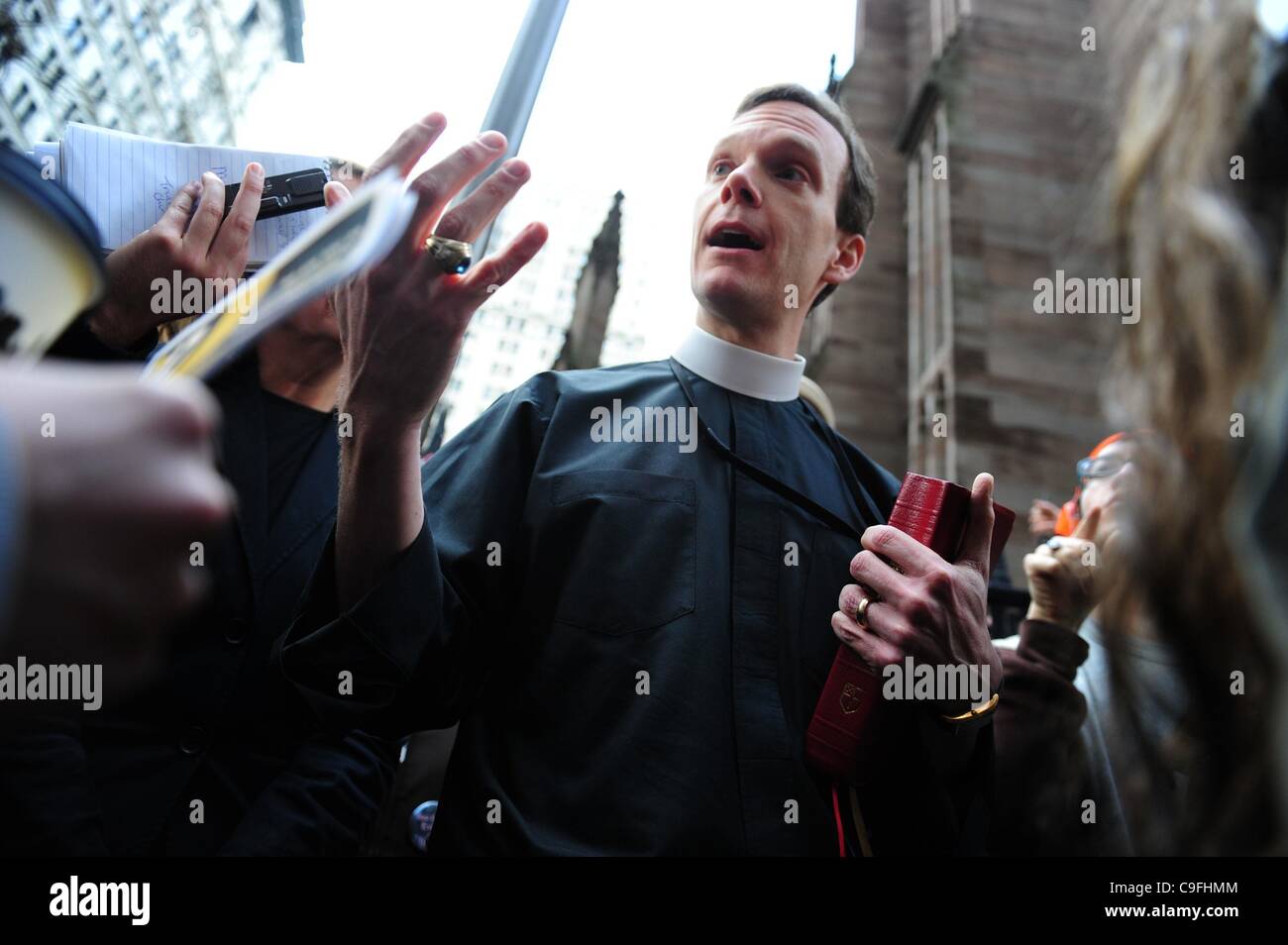 Dec. 15, 2011 - Manhattan, New York, U.S. - Matt Heyd (R) of Trinity ...