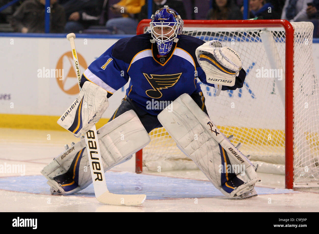 Dec. 15, 2011 - Saint Louis, Missouri, U.S - St. Louis Blues goalie ...