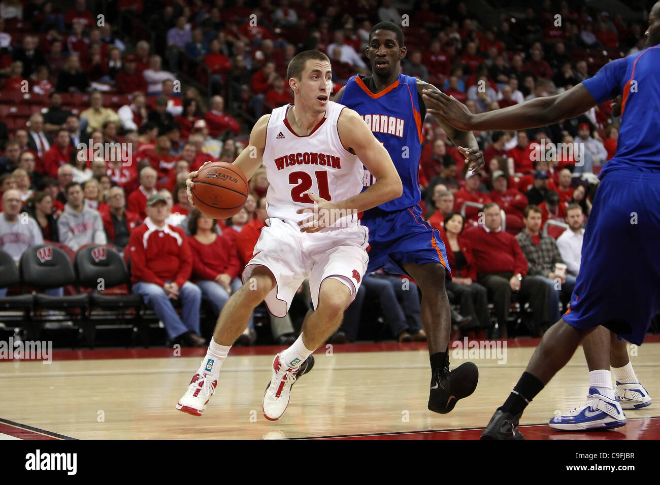 Dec. 15, 2011 - Madison, Wisconsin, U.S - Wisconsin guard Josh Gasser ...