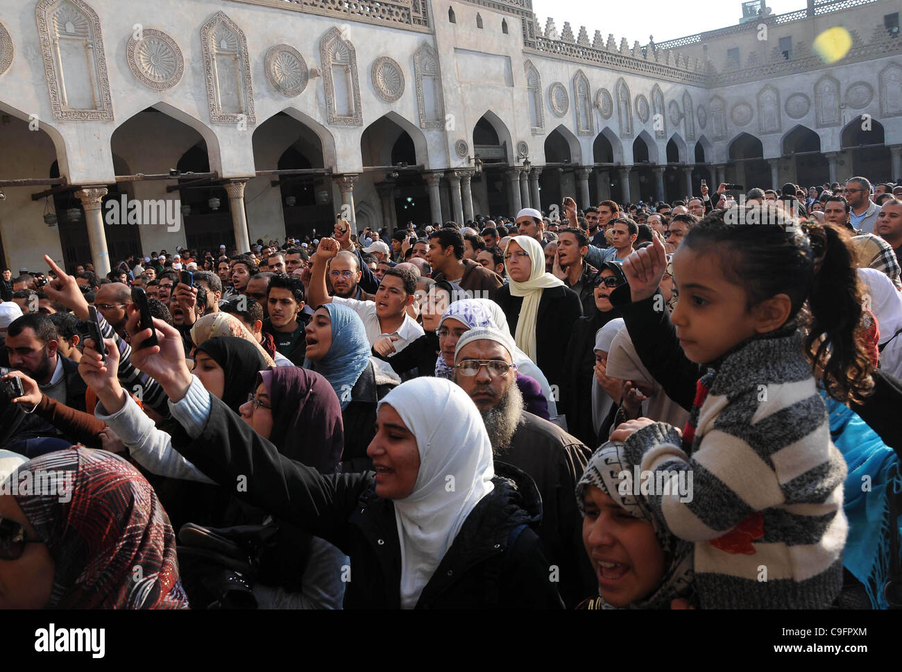 Dec. 17, 2011 - Cairo, Cairo, Egypt - People at Al Azhar attend the ...