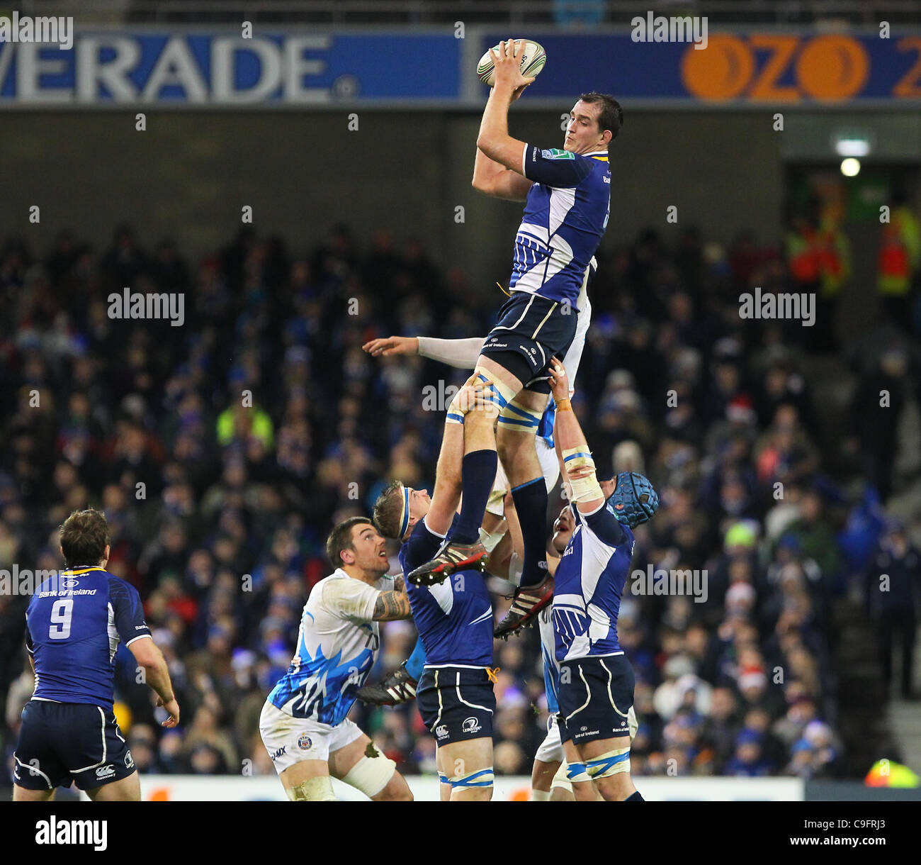 17.12.2011 Aviva Stadium, Dublin, Ireland. Devin Toner (Leinster ...