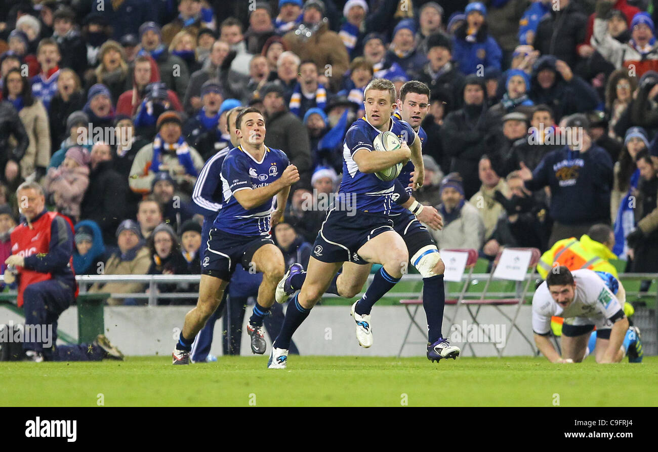 17.12.2011 Aviva Stadium, Dublin, Ireland. Luke Fitzgerald (Leinster ...