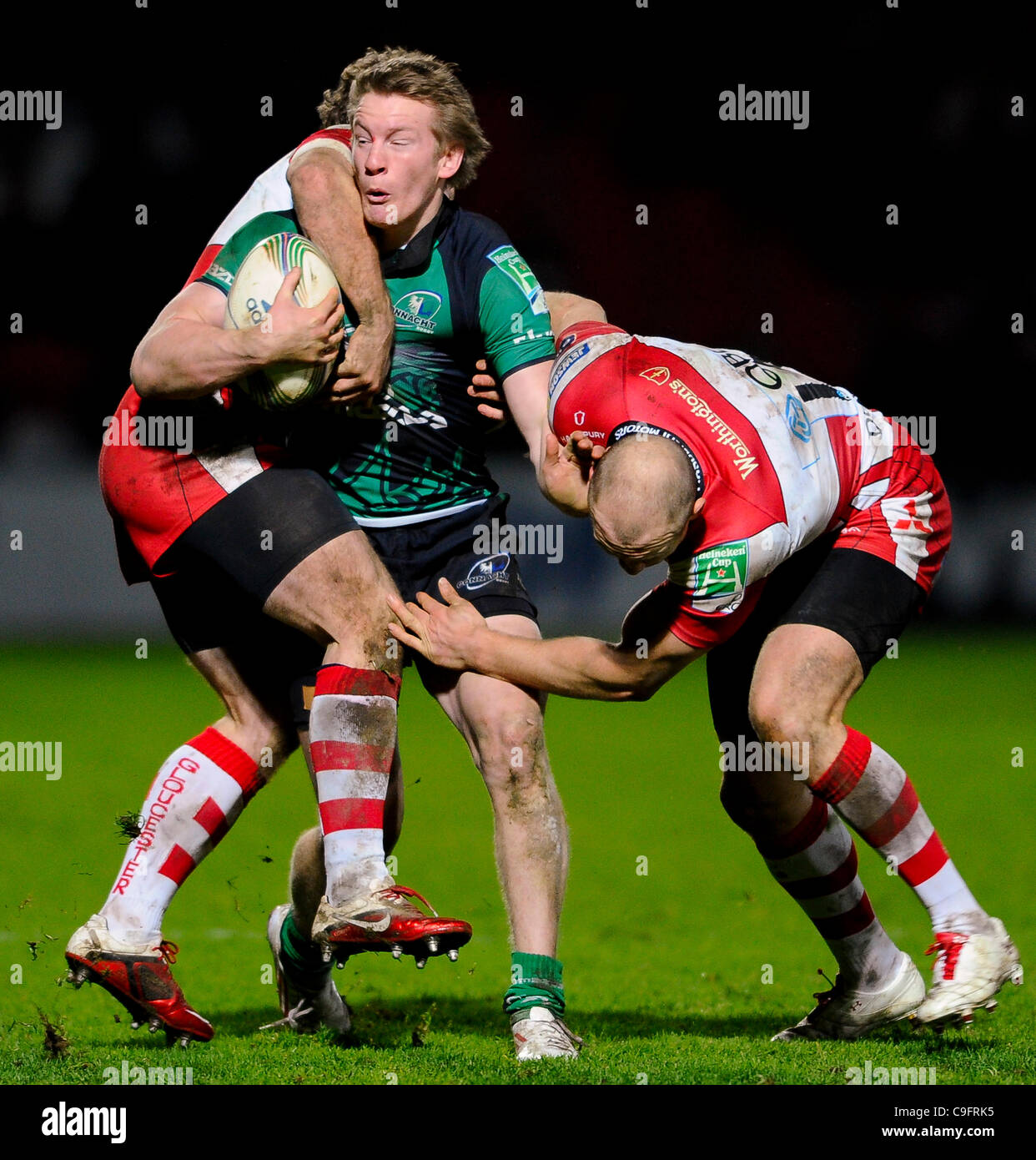 17.12.2011 Gloucester, England. Connacht Outside Centre (#13) Eoin ...