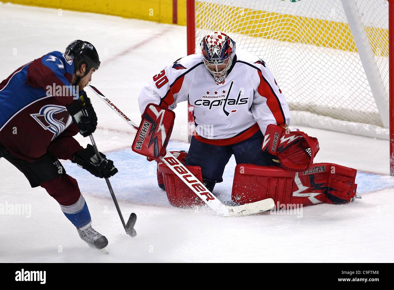 Dec. 17, 2011 - Denver, Colorado, U.S - Washington Capitals goalie ...