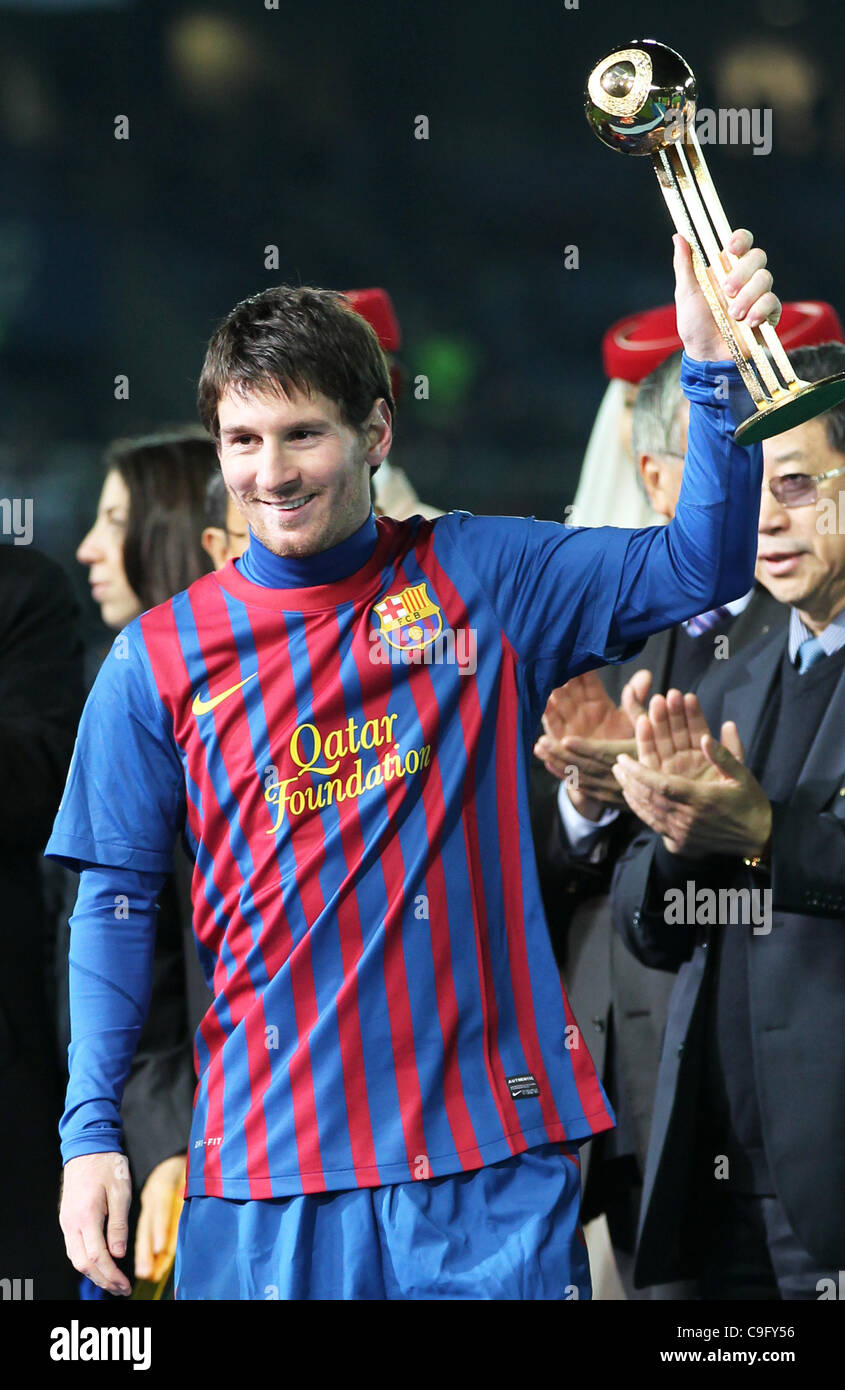 Dec. 18, 2011 - Yokohama, Japan - LIONEL MESSI of FC Barcelona is ...