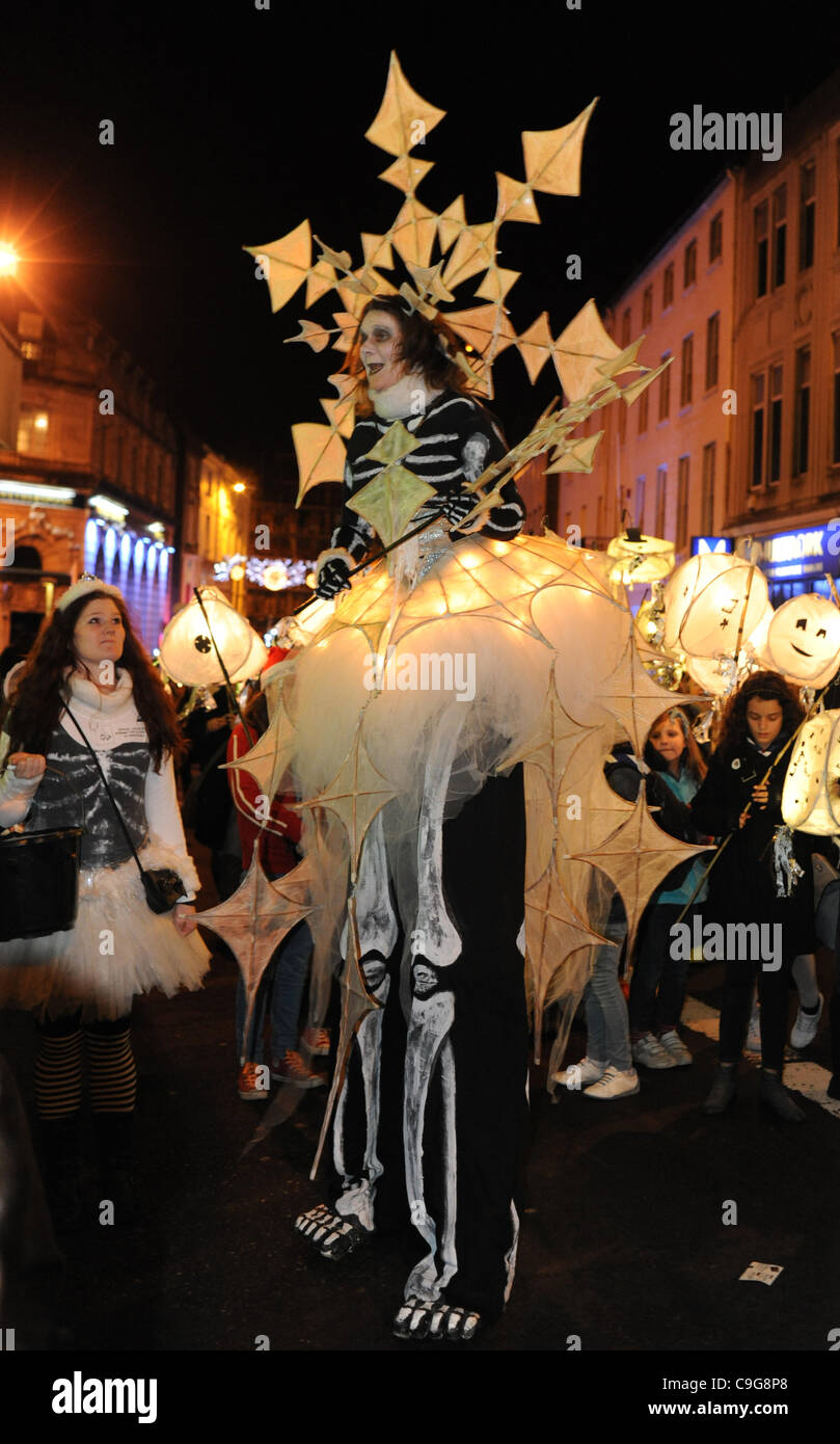 The Burning the Clocks procession to celebrate the winter solstice ...