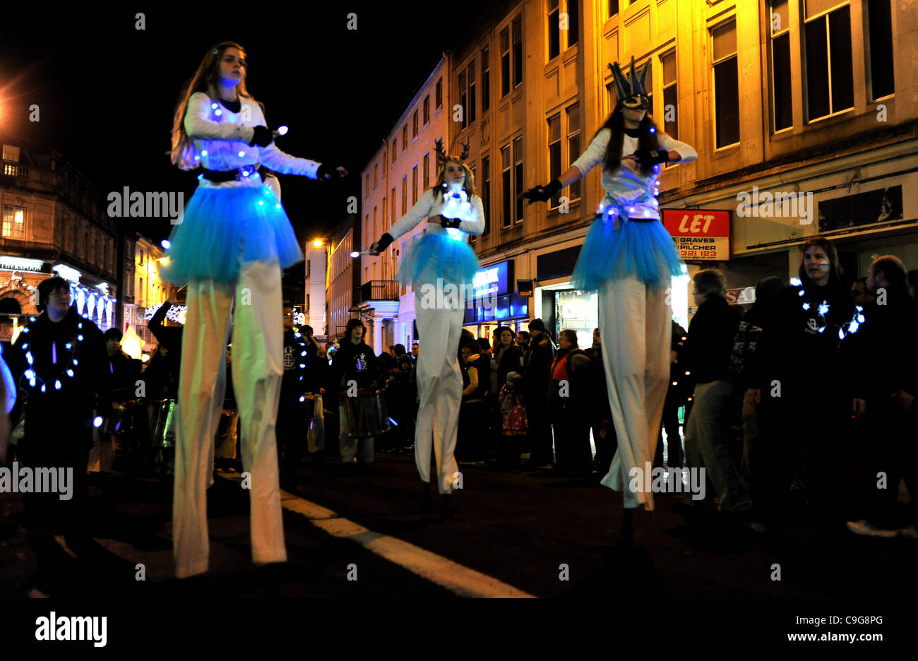 The Burning the Clocks procession to celebrate the winter solstice ...