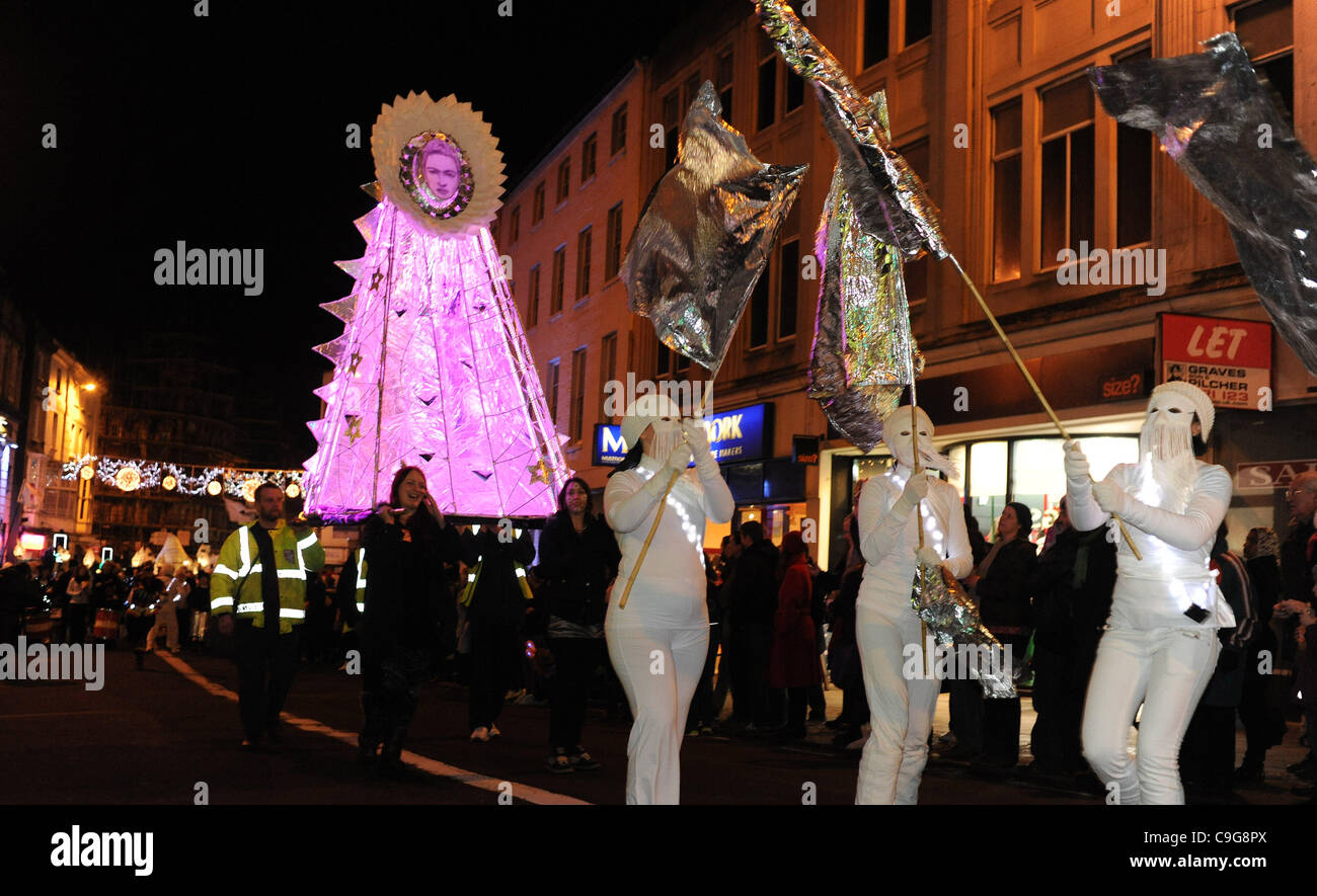 The Burning the Clocks procession to celebrate the winter solstice ...