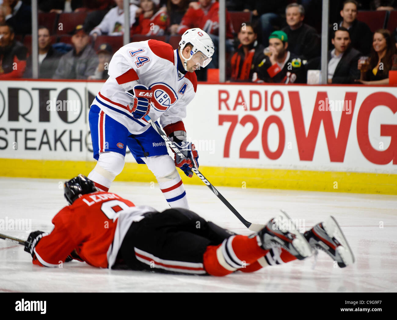 Dec. 21, 2011 - Chicago, Illinois, U.S - Chicago defenseman Nick Leddy ...