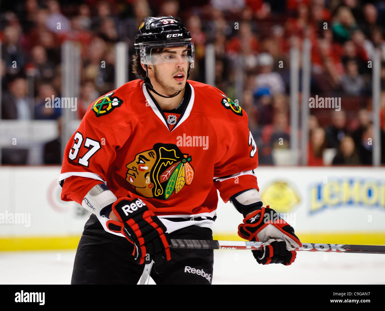 Dec. 21, 2011 - Chicago, Illinois, U.S - Chicago center Brandon Pirri ...