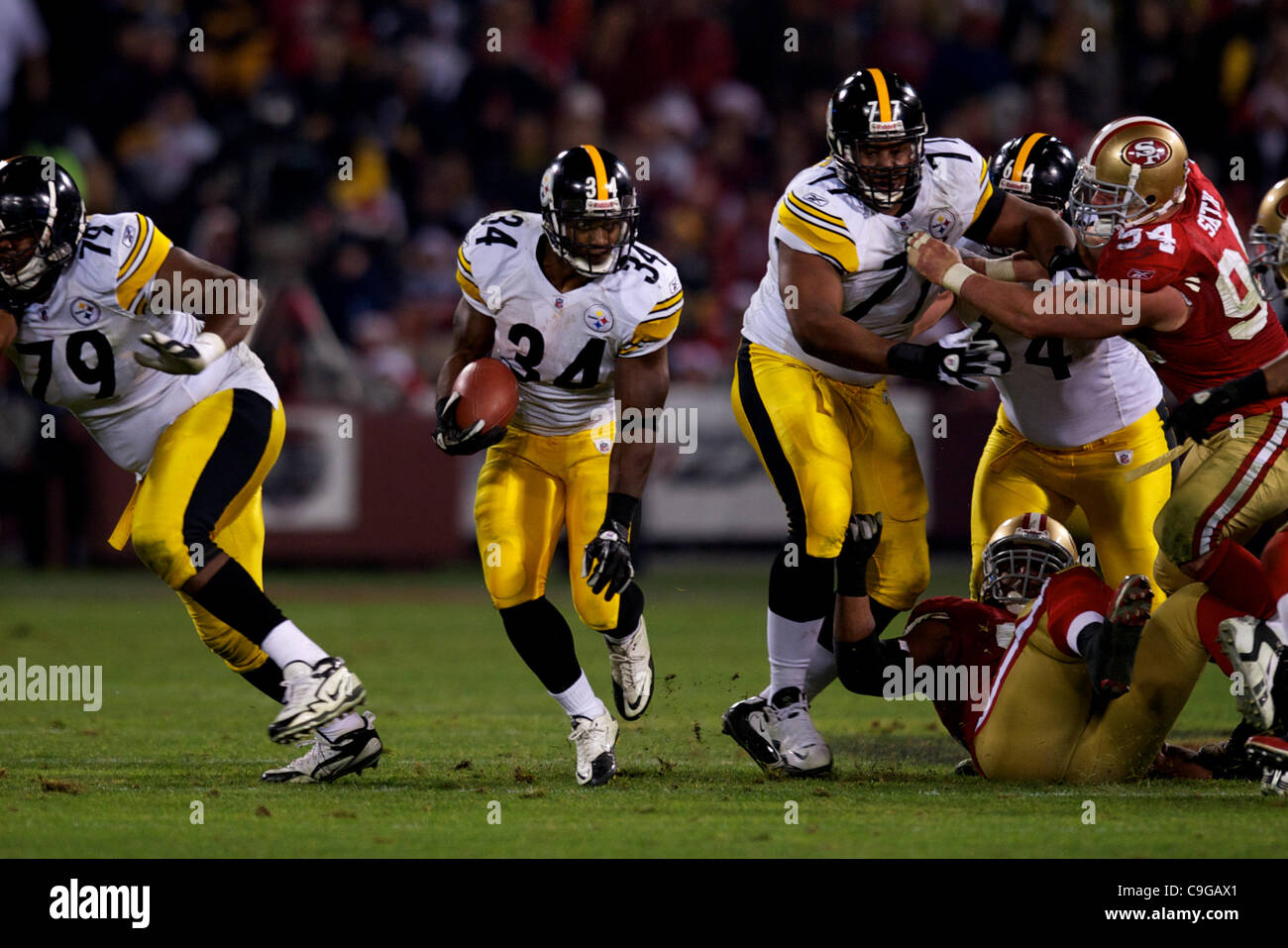 Dec. 19, 2011 - San Francisco, California, U.S - Steelers running back ...