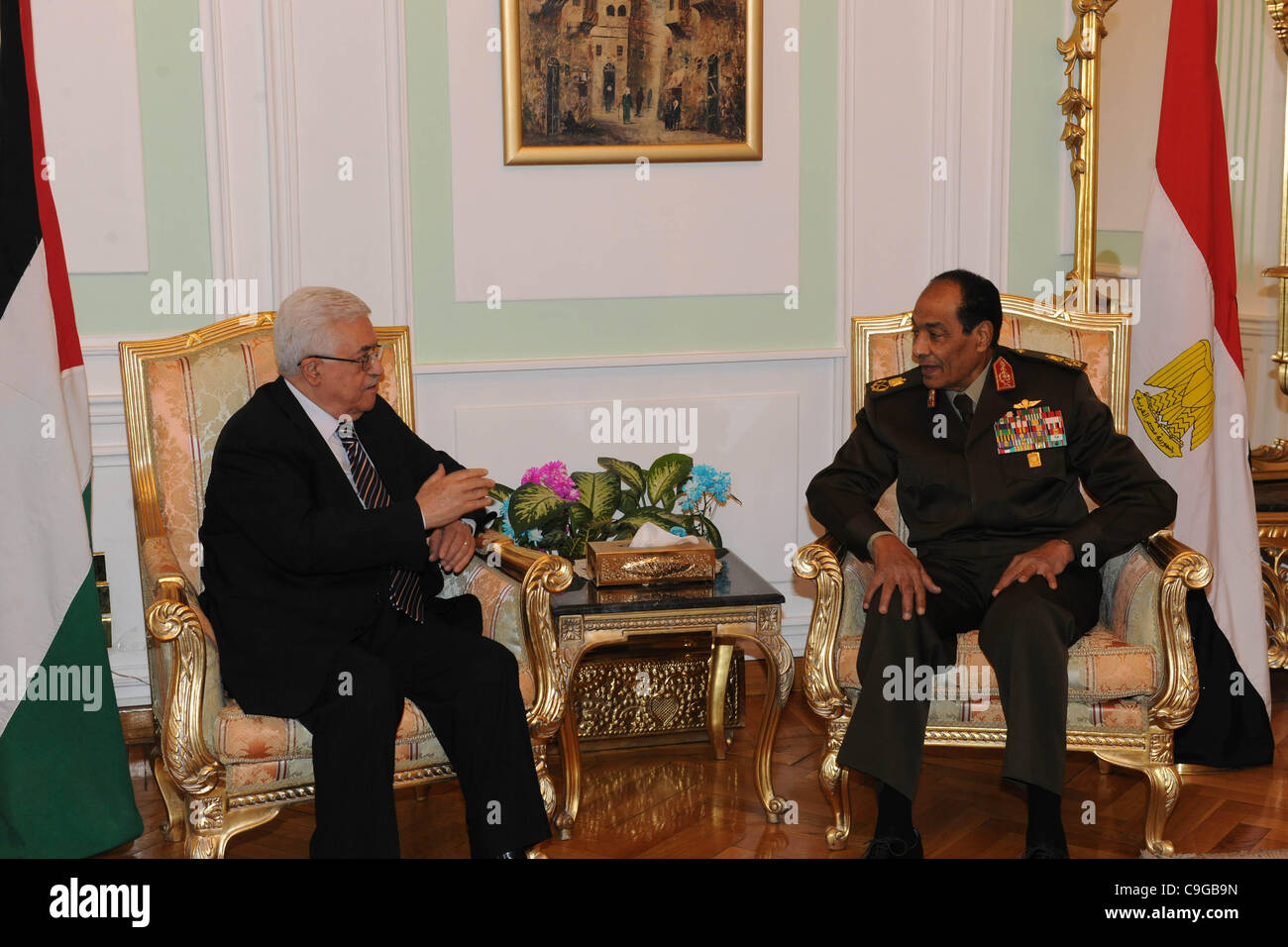 Cairo egypt field marshal mohamed hussein tantawi hi-res stock ...